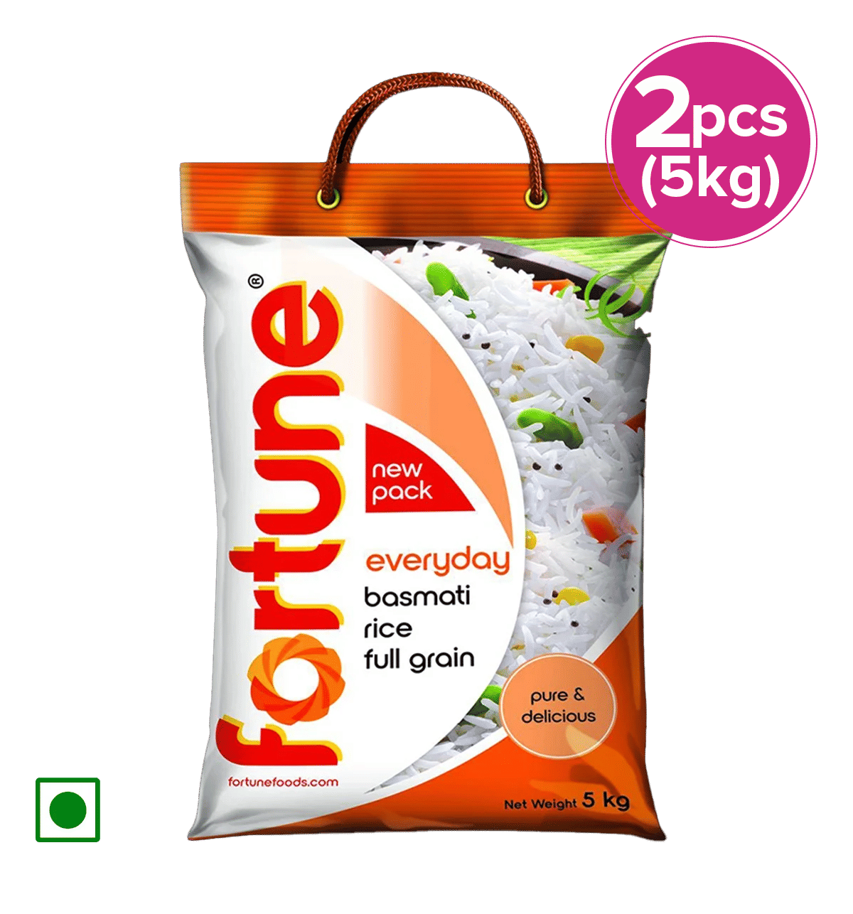 Buy Fortune Fortune Basmati Rice - Everyday 2 pieces Online At Rs. 1690 ...