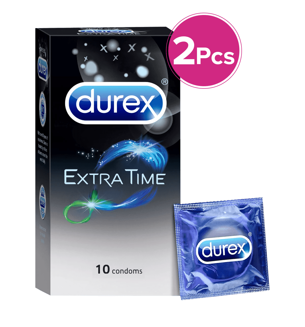 Buy Durex Durex Extra Time Condoms 2 pieces Online At Rs. 538 | Swiggy ...