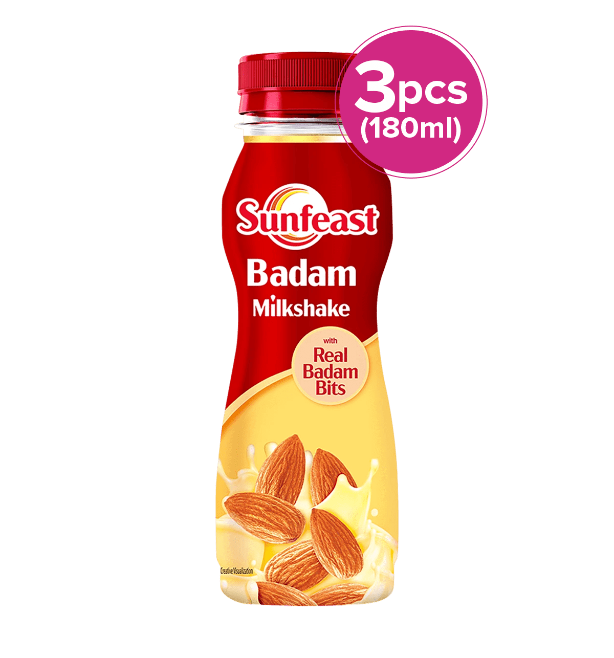 Buy Sunfeast Sunfeast Badam Milkshake With Real Badam Bits 3 pieces ...