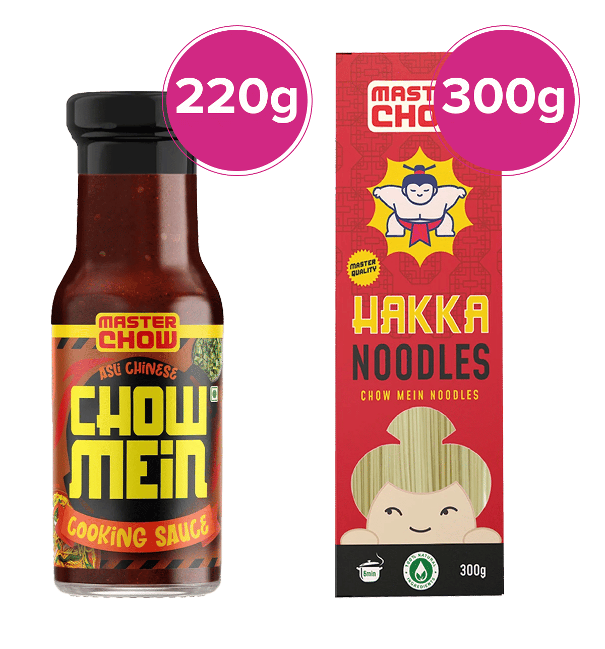 Buy Masterchow Masterchow chowmein sauce 220 g+ hakka noodles 300 g 1 ...