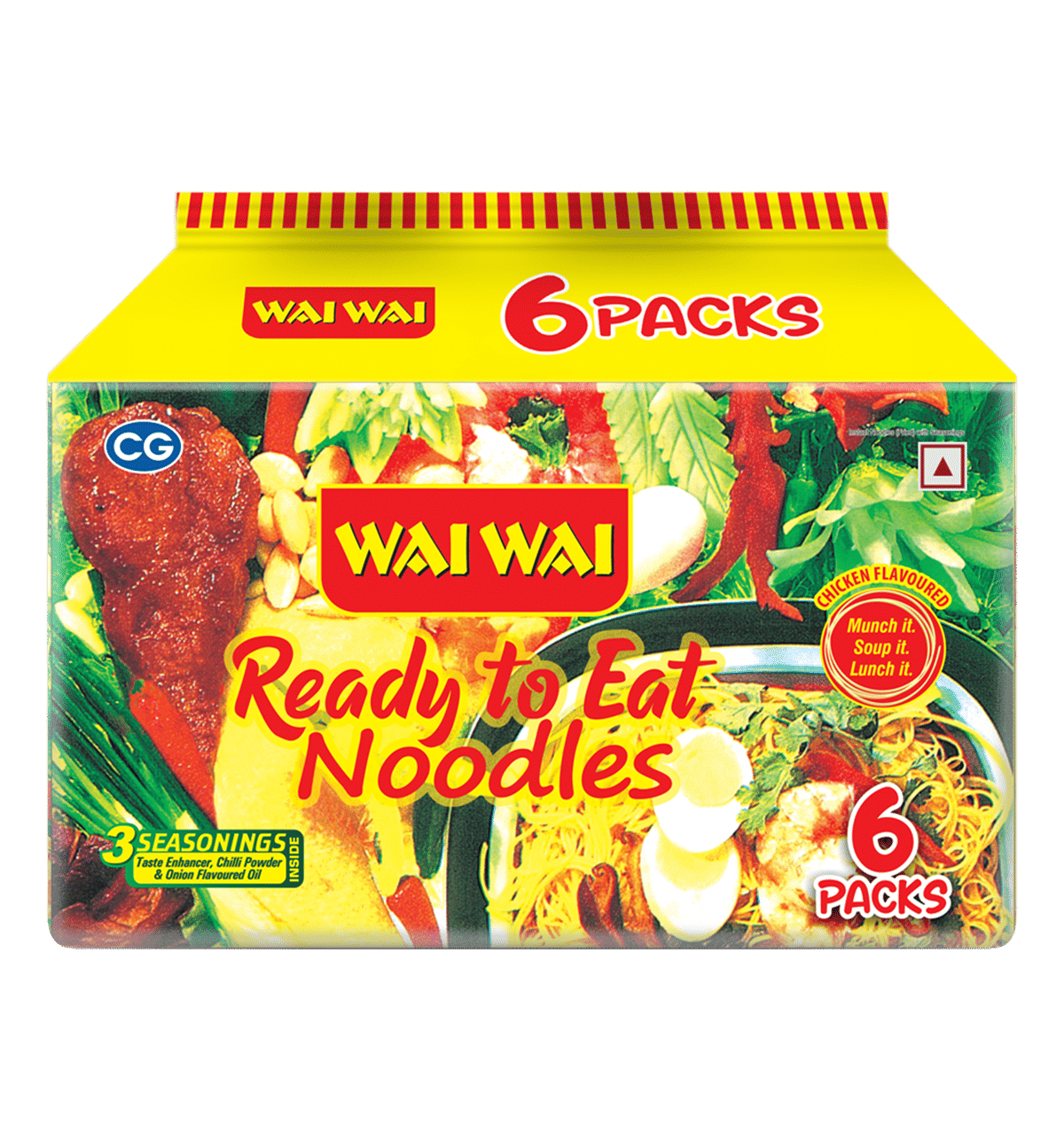 Buy Wai Wai Wai Wai Ready To Eat Chicken Noodles 420 g Online At Rs. 90 ...