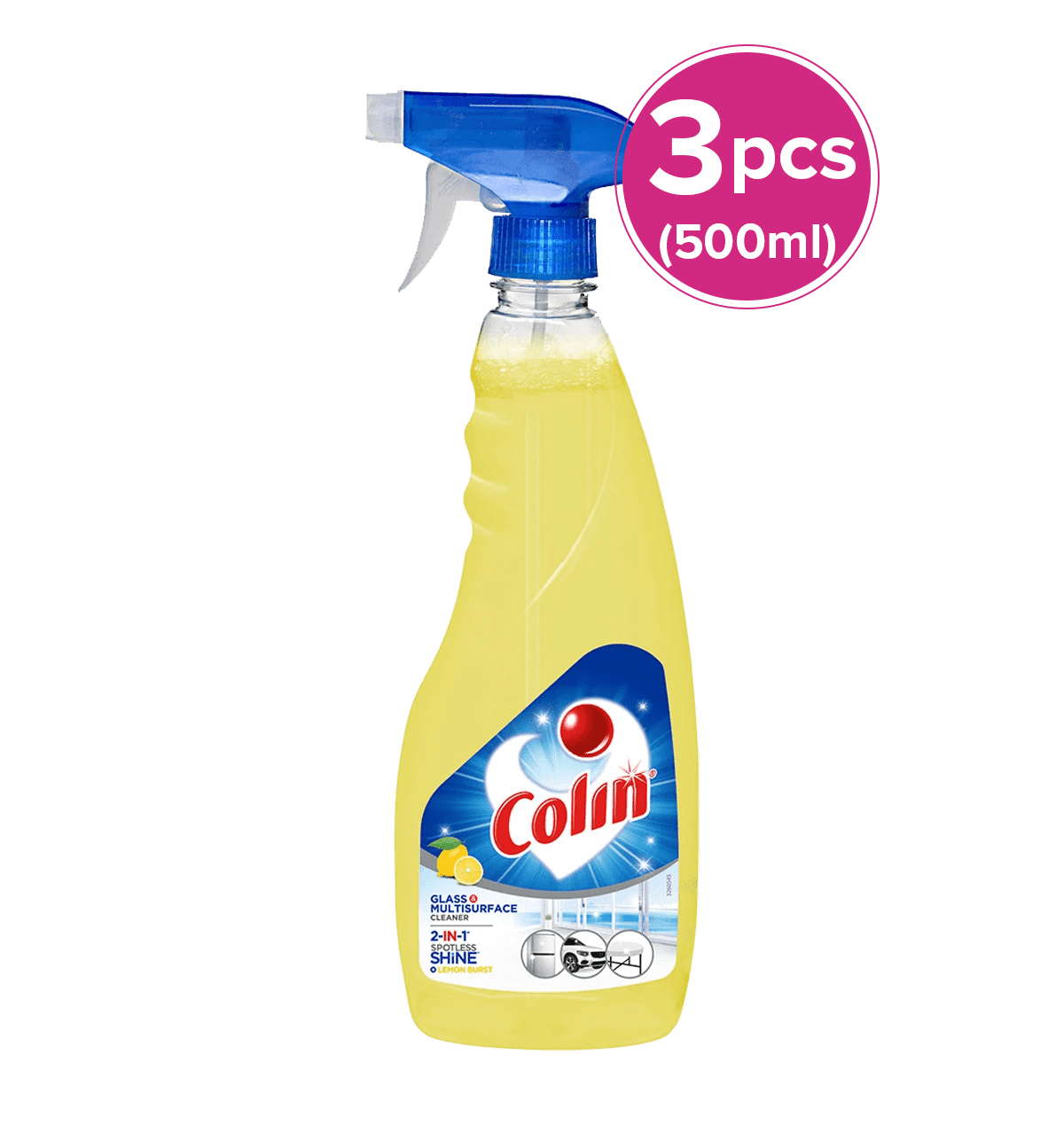 Buy Colin Colin Glass & Surface Cleaner Liquid Spray, Lemon Burst 3 ...