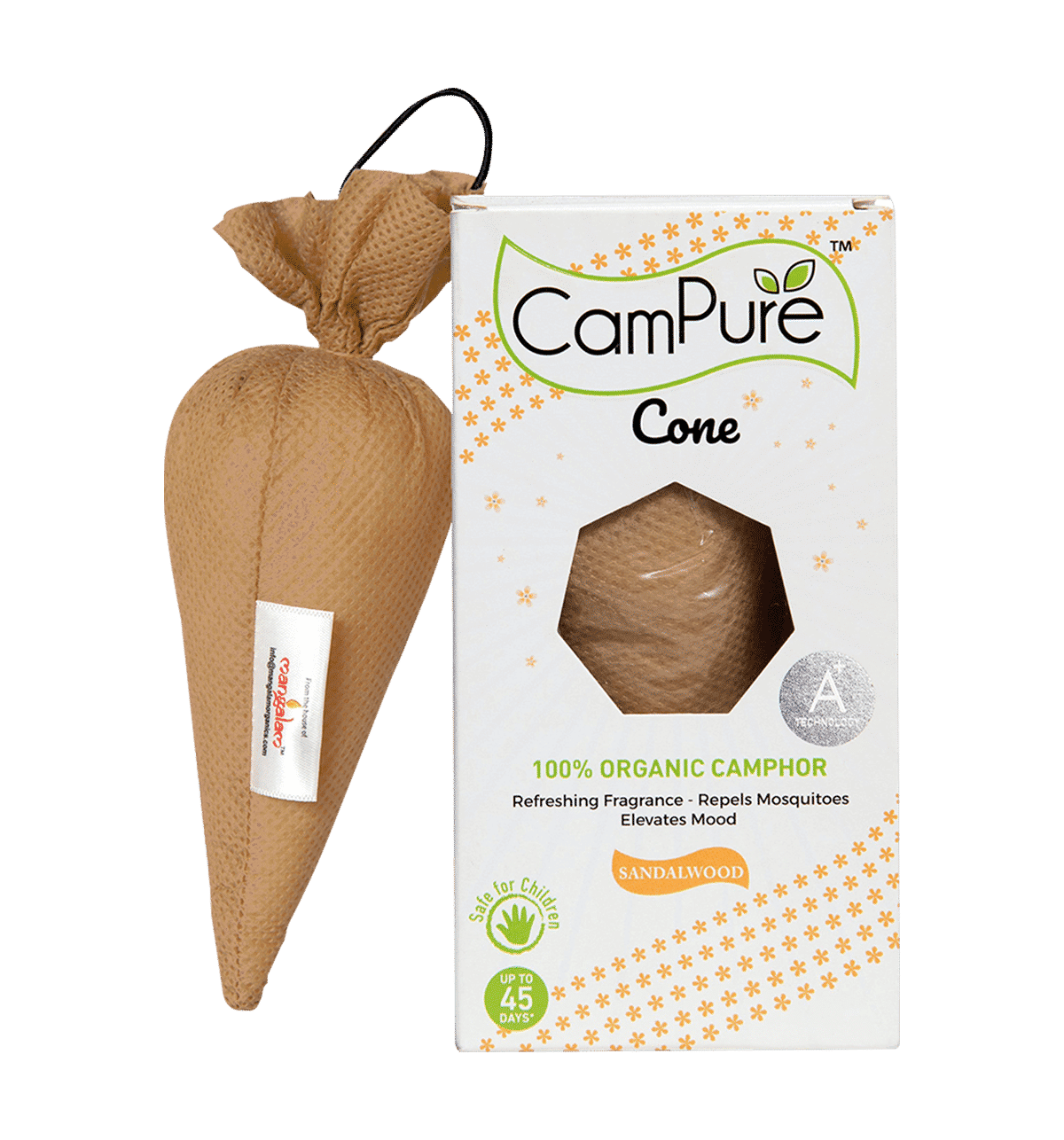 Buy Campure Campure Camphor Cone Freshener Sandalwood 60 g Online At Rs ...