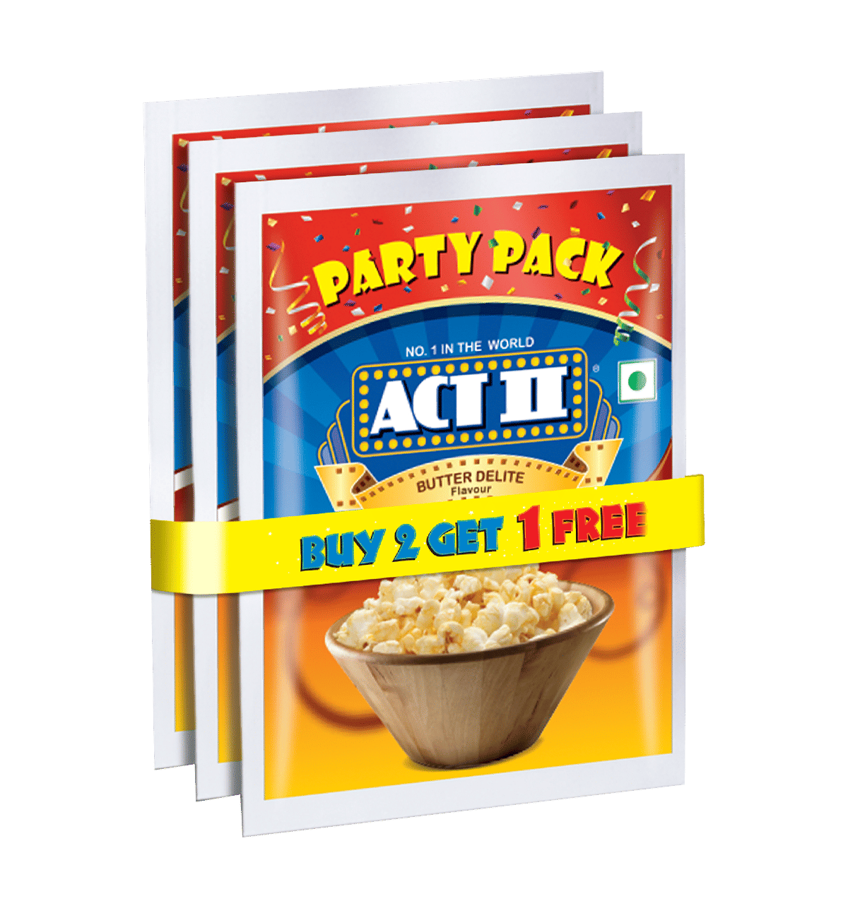 Buy Act II Act II Instant Popcorn Butter Delite Party Pack B2G1 450 g ...