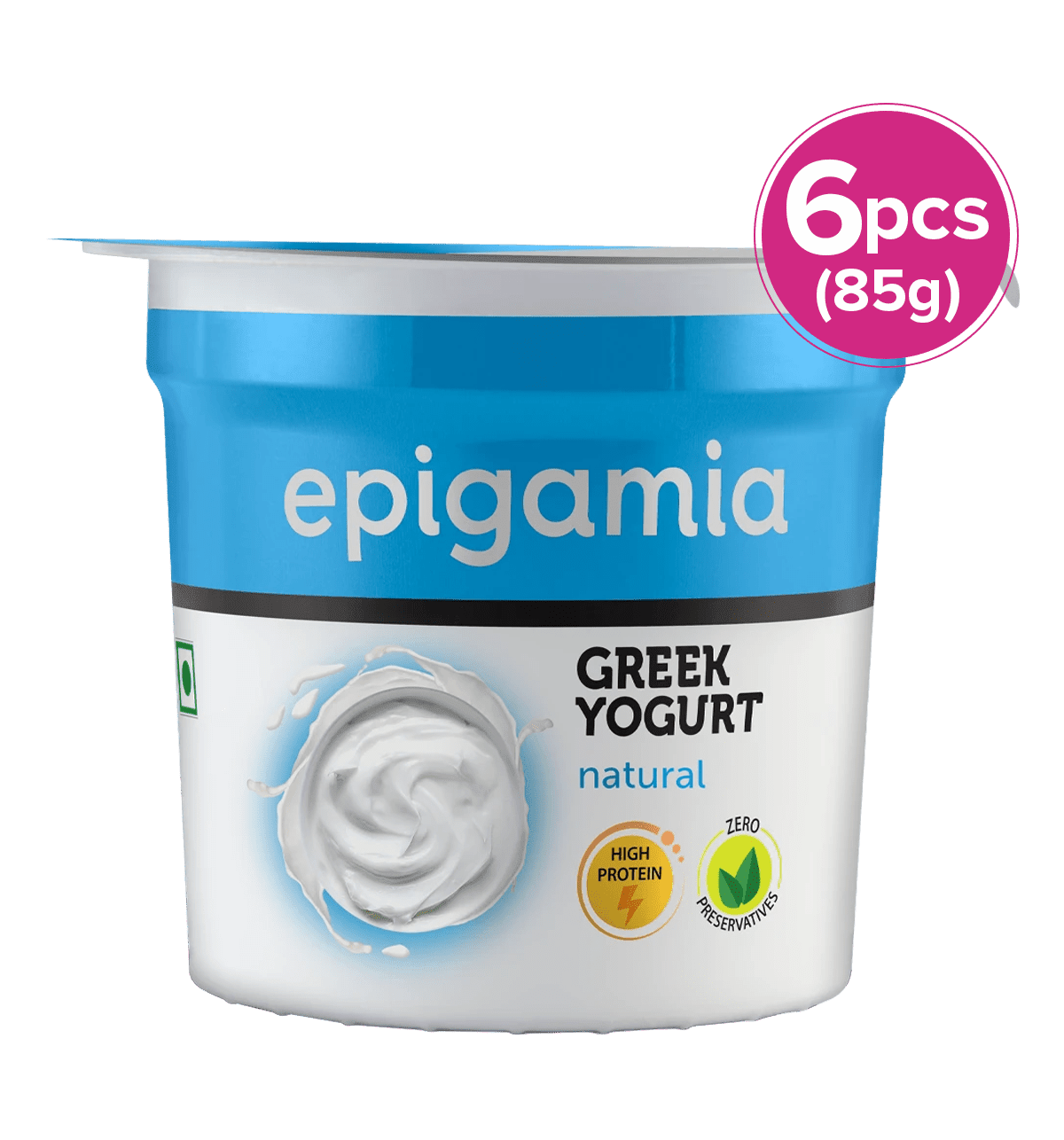 Buy Epigamia Greek Yogurt - Natural Online (6 pieces) At Best Price
