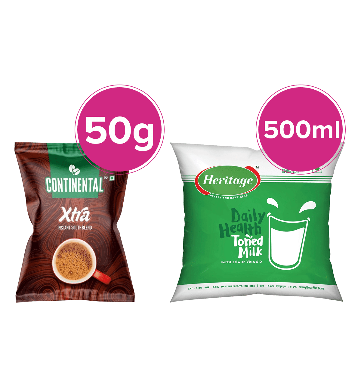 Buy Continental Continental Xtra Instant Coffee Pouch & Heritage Daily ...