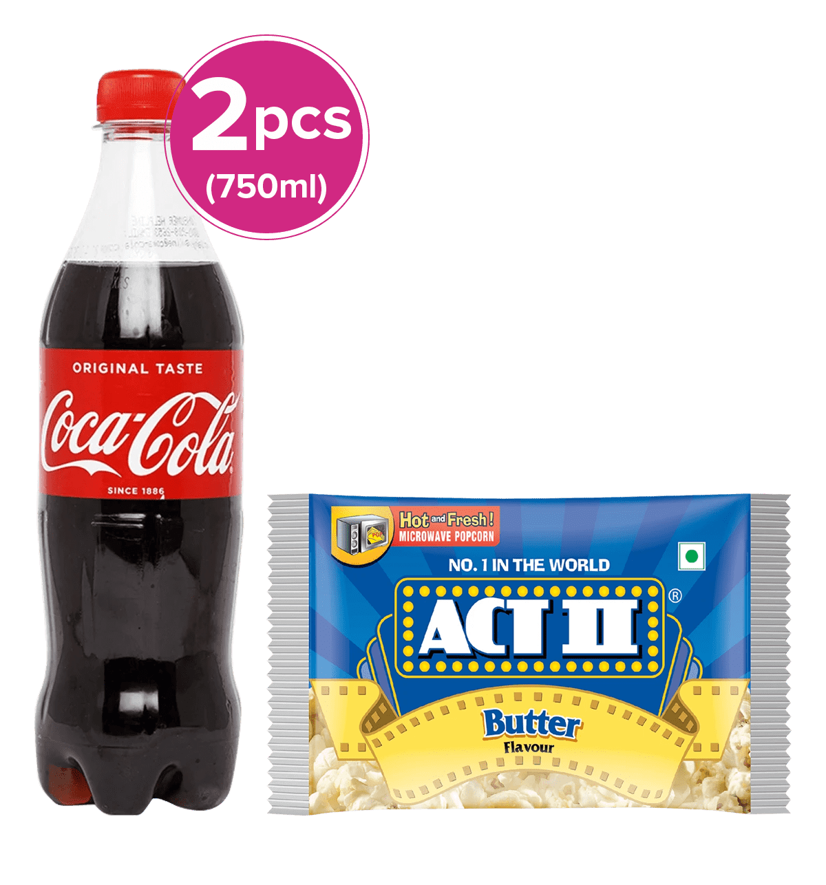 Buy Coca Cola & Act Ii Popcorn Combo 1 combo Online At Rs. 117 ...