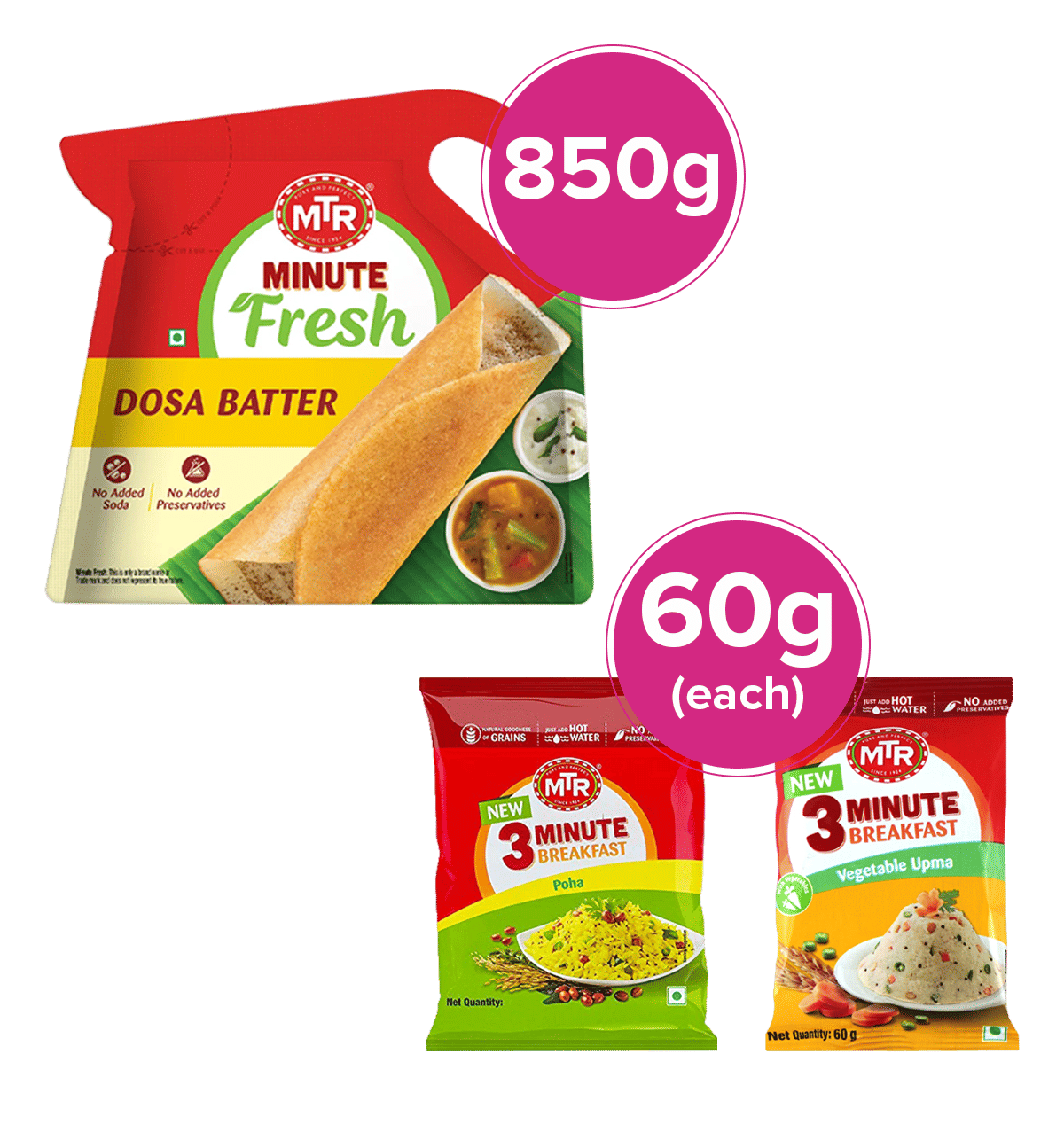 Buy Mtr MTR Instant Breakfast 1 combo Online At Rs. 286 | Instant Delivery