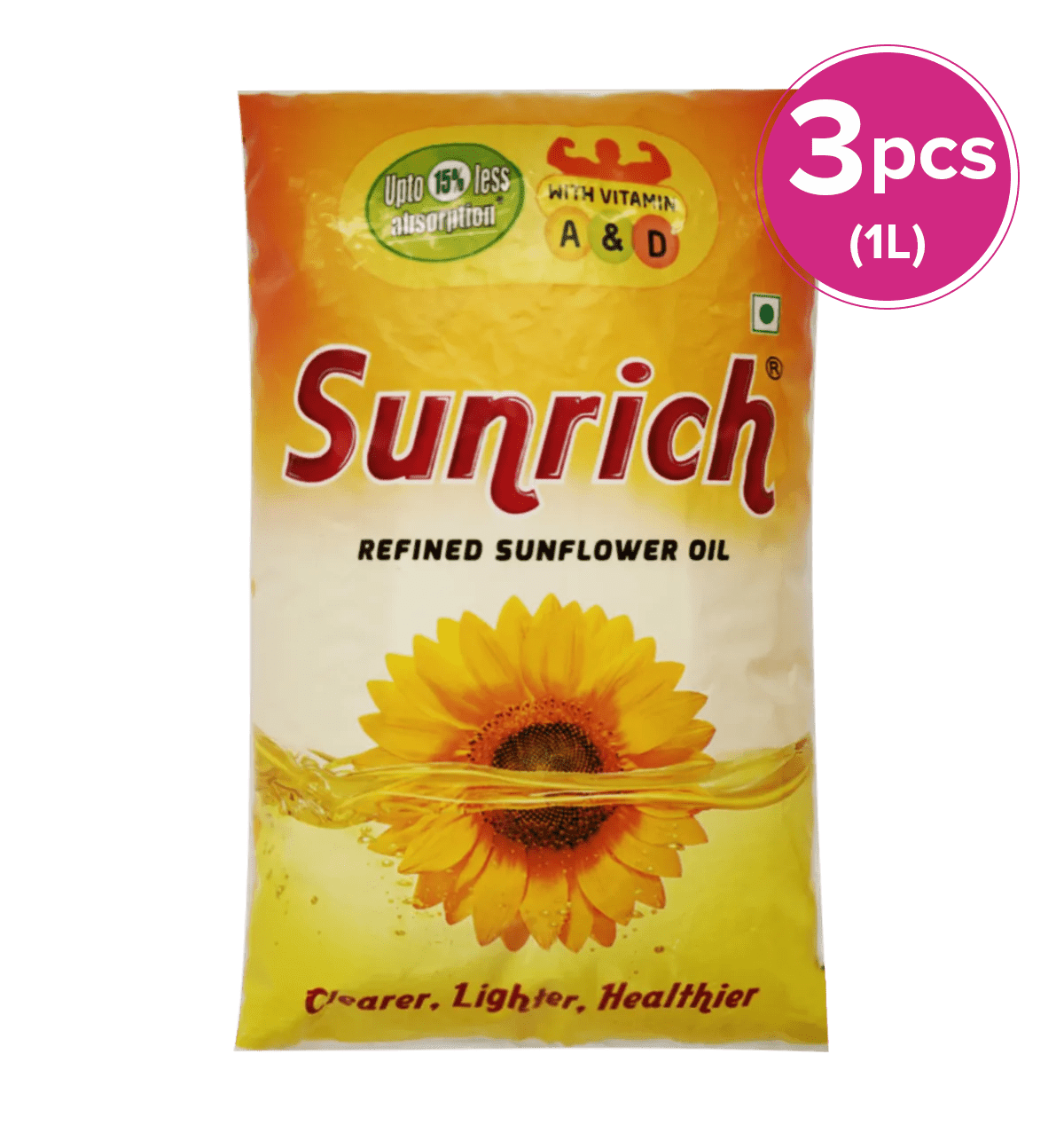 Buy Sunrich Sunrich Refined Sunflower 1 L Online At Rs. 134 | Swiggy Instamart