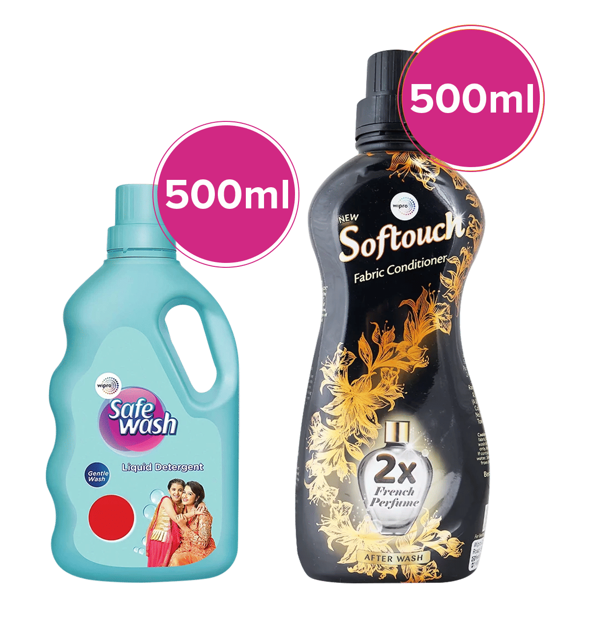 Buy Safewash Safewash Liquid Detergent By Wipro & Softouch 2X French ...