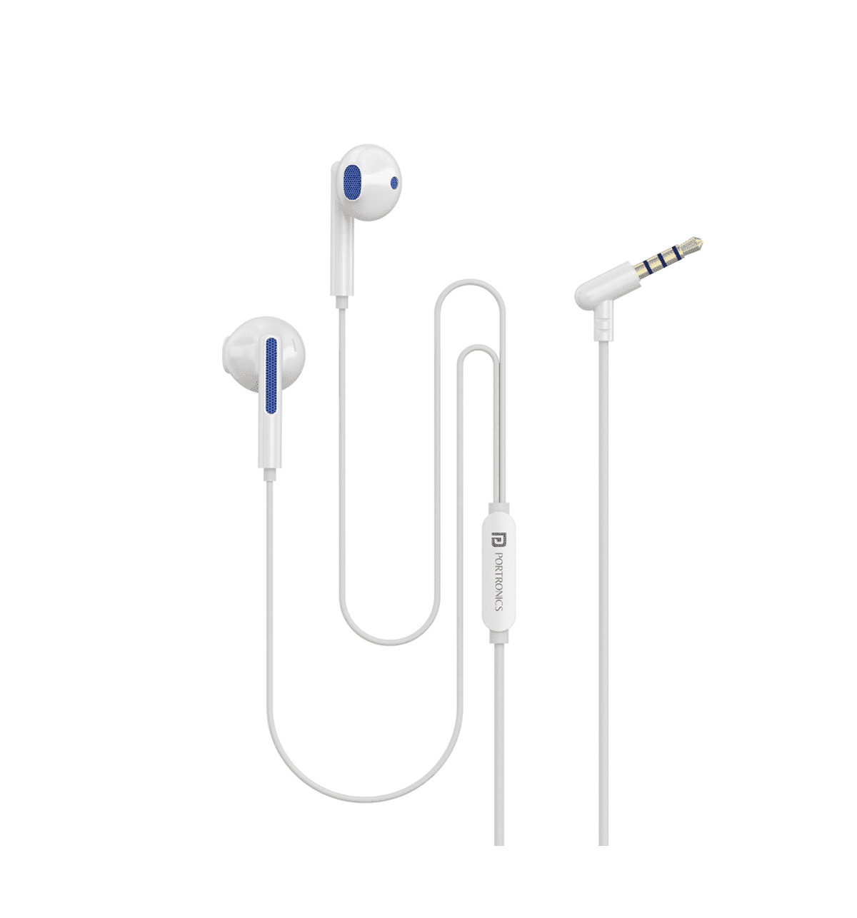 Buy Portronics Portronics Conch 110 In-Ear Wired Earphone With Mic, 3.5 ...