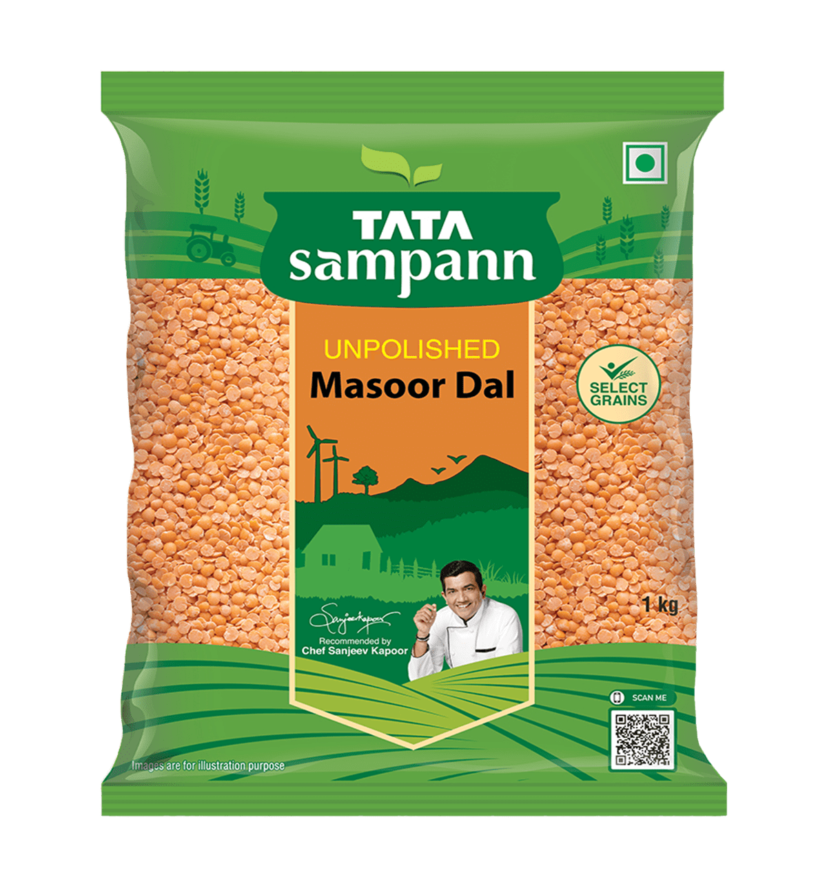 Buy Tata Sampann Tata Sampann Unpolished Masoor Dal 1 kg Online At Rs ...