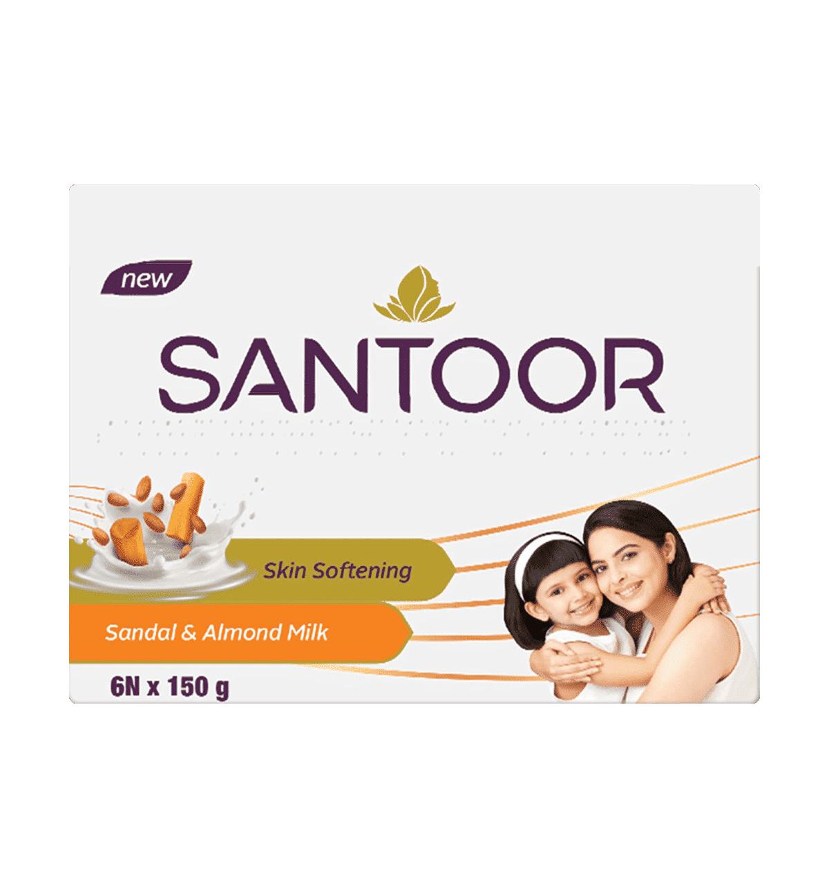 Buy Santoor Santoor Sandal & Almond Milk Soap 900 g Online At Rs. 336 ...