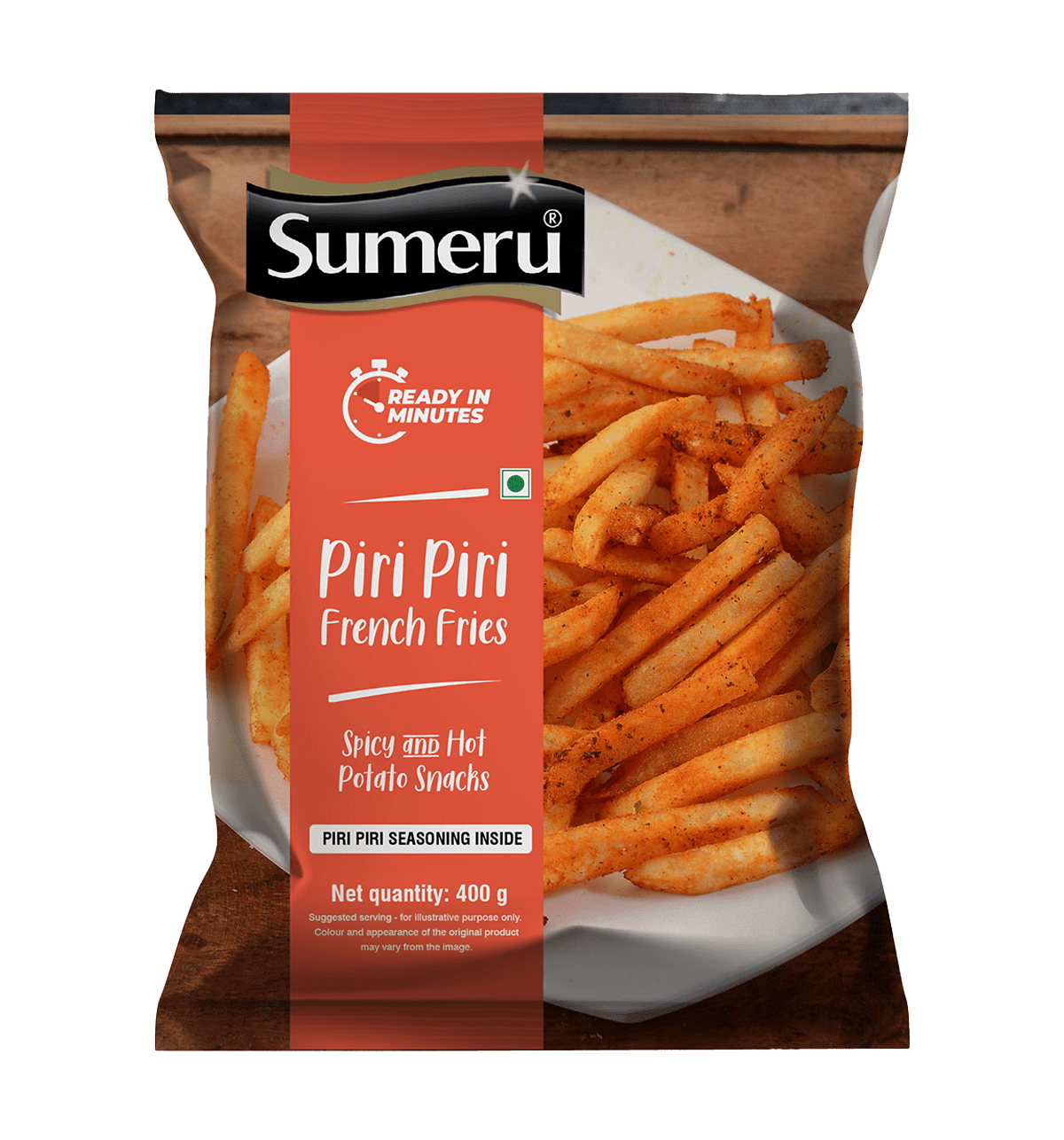 Buy Sumeru Piri Piri French Fries Crispy & Spicy Online (400 g) At Best ...
