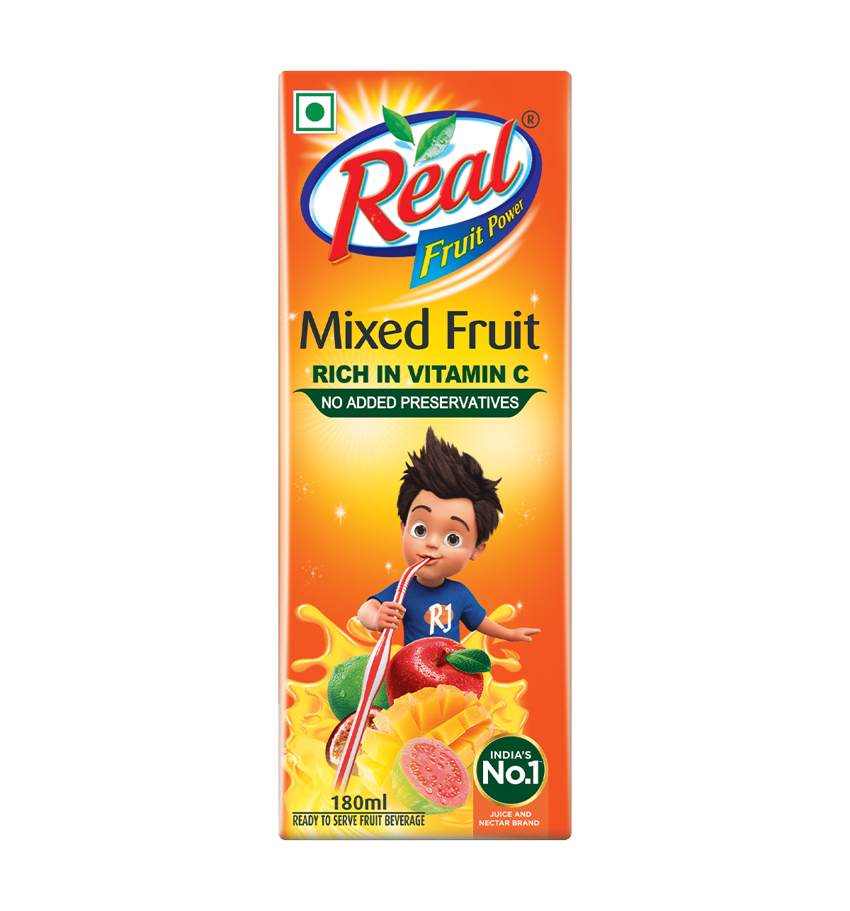 Buy Real Real Fruit Power Mixed Fruit Juice 180 ml Online At Rs. 20 ...