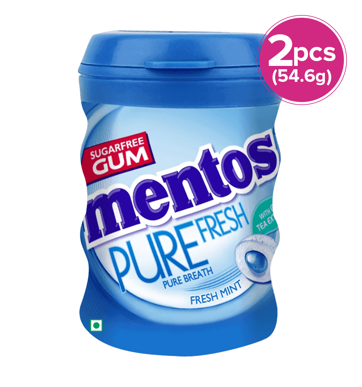 Buy Mentos Mentos Pure Fresh Sugarfree Mint Chewing Gum with Green Tea ...
