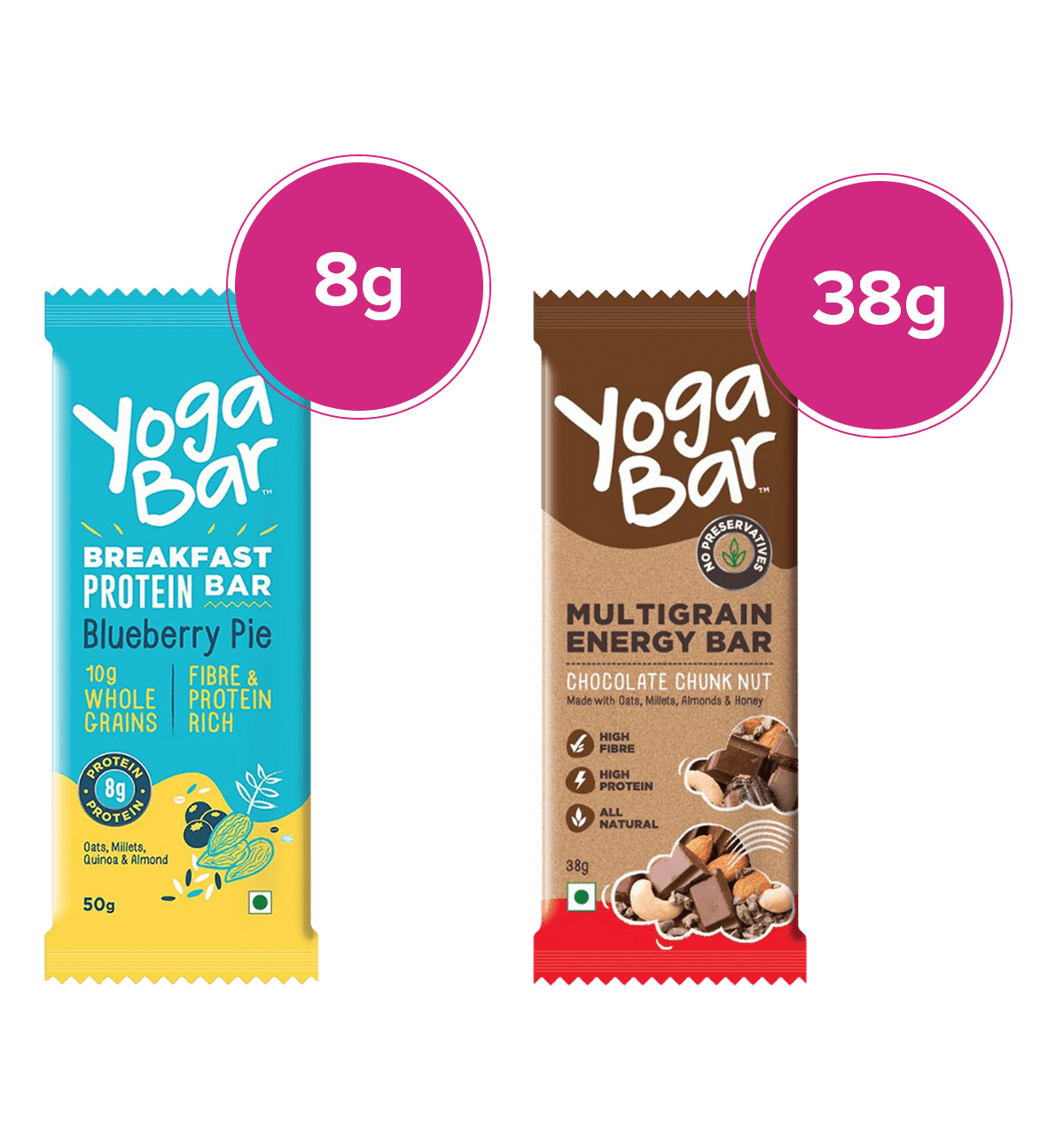 Buy Yogabar Yogabar Blueberry Pie Breakfast Bar & Chocolate Chunk ...