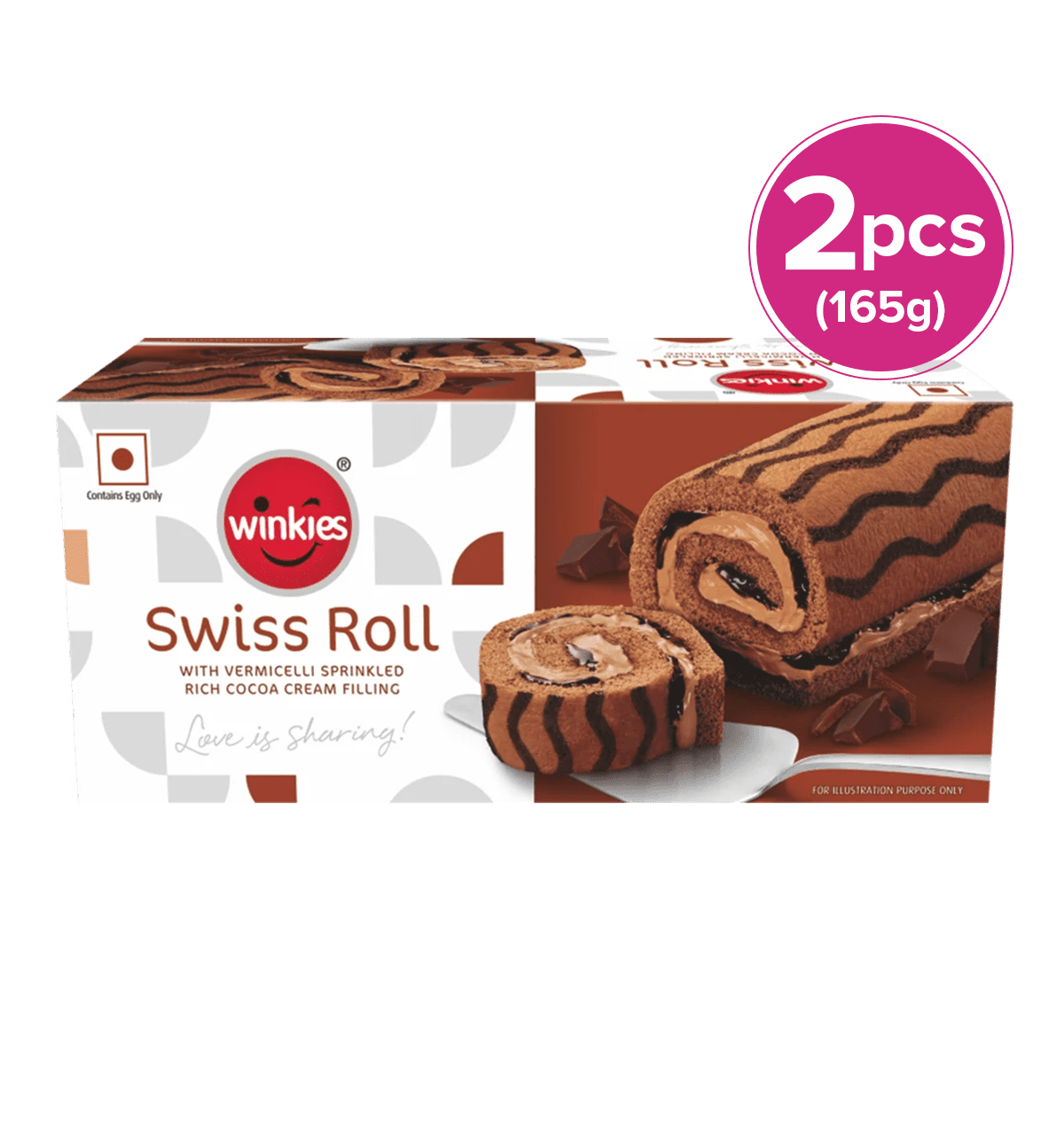 Buy Winkies Winkies Swiss Roll Chocolate Cake 2 pieces Online At Rs ...