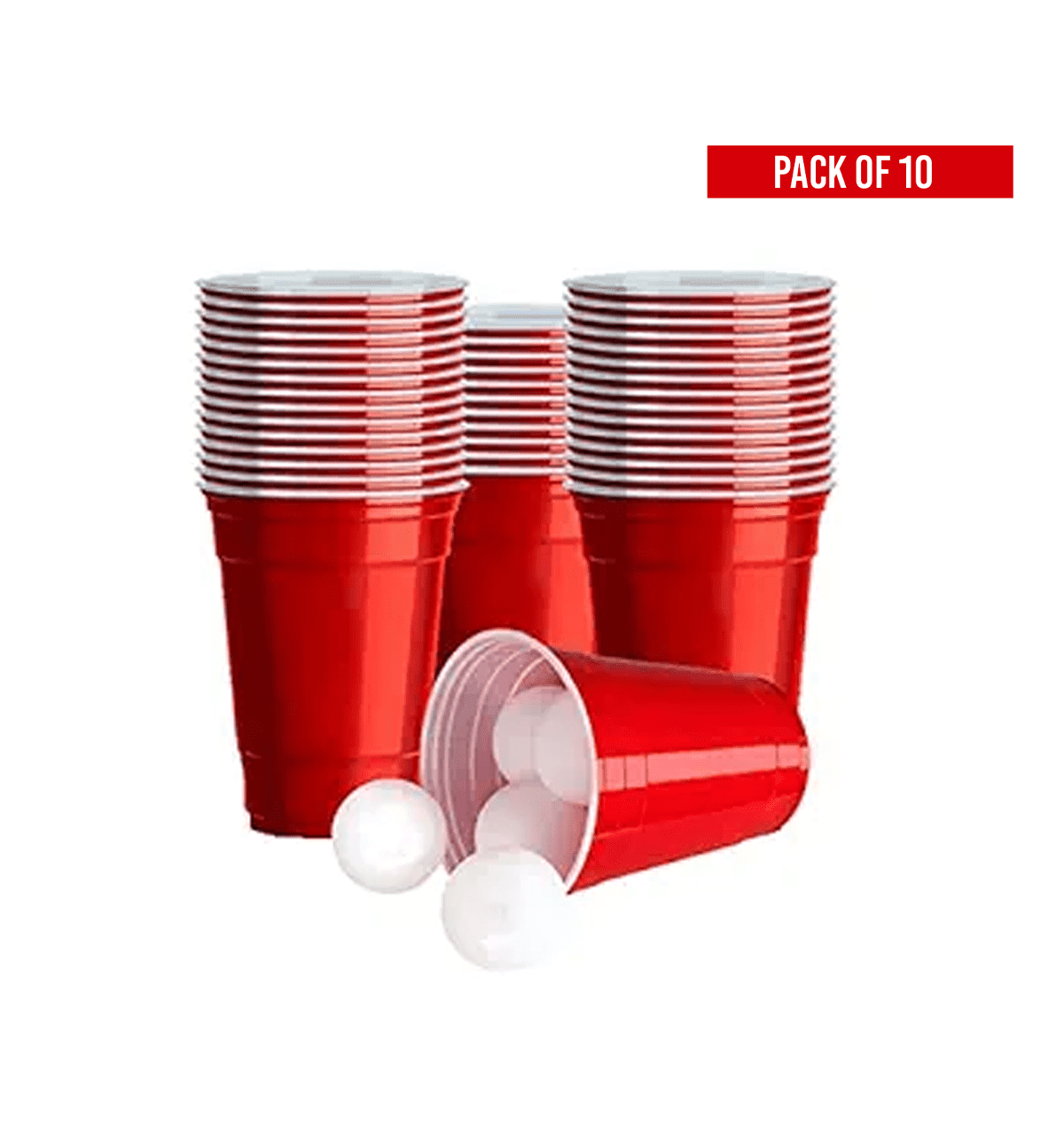 Buy Ezee Ezee Beer Pong, Party, Drinking Glasses 10 pack Online At Rs ...