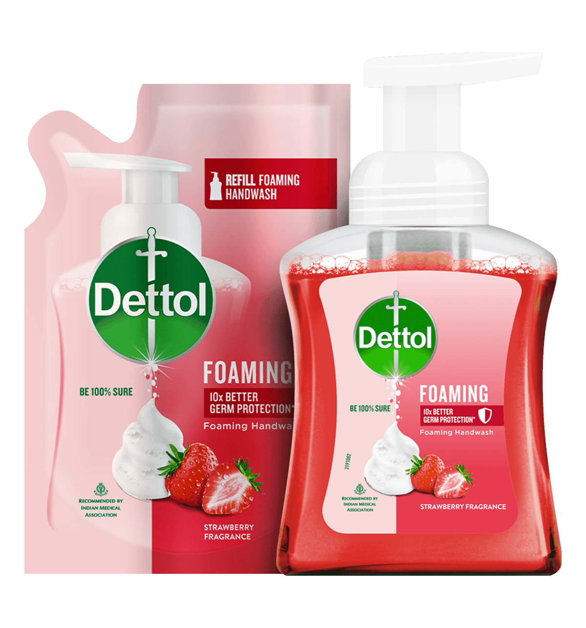 Buy Dettol Dettol Foaming Hand Wash - Strawberry Handwash Pump + Refill ...