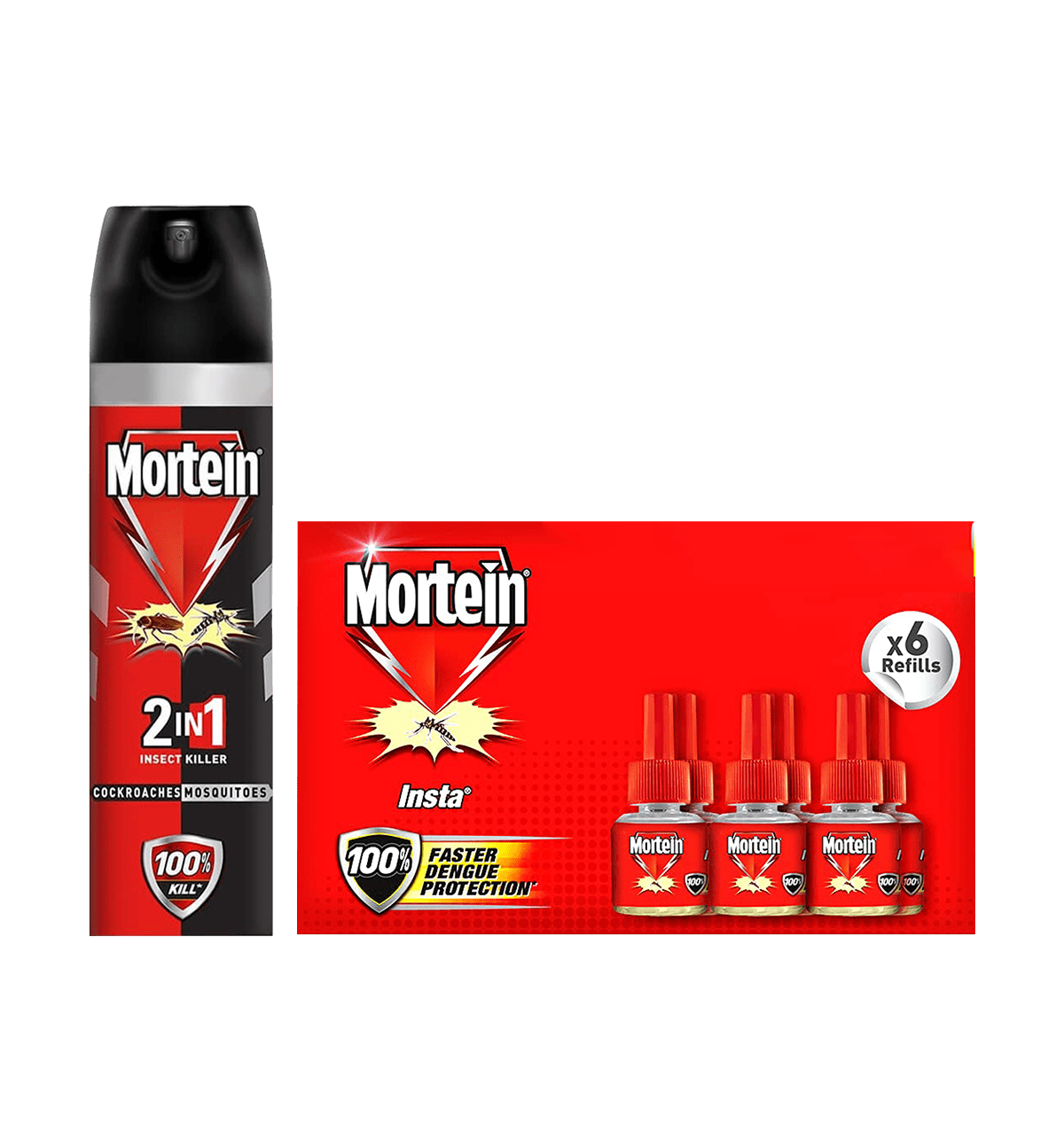 Buy Mortein Liquid Vaporizer Refill & 2-In-1 Mosquito And Cockroach ...