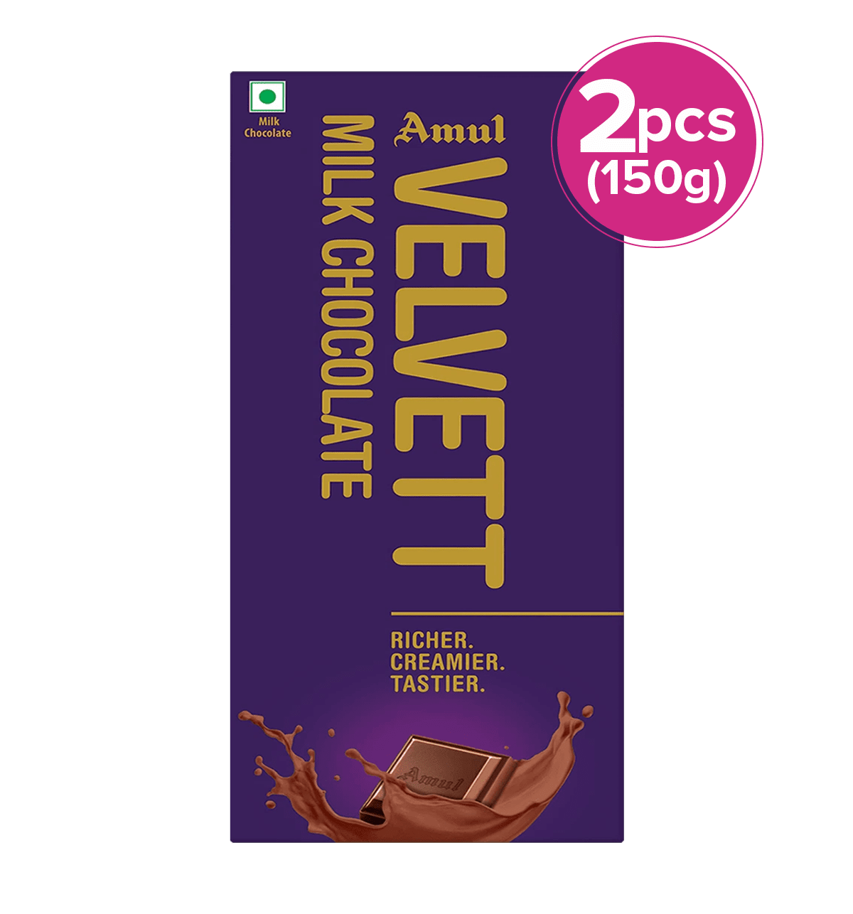 Buy Amul Amul Velvet Milk Chocolate 2 pieces Online At Rs. 440 ...