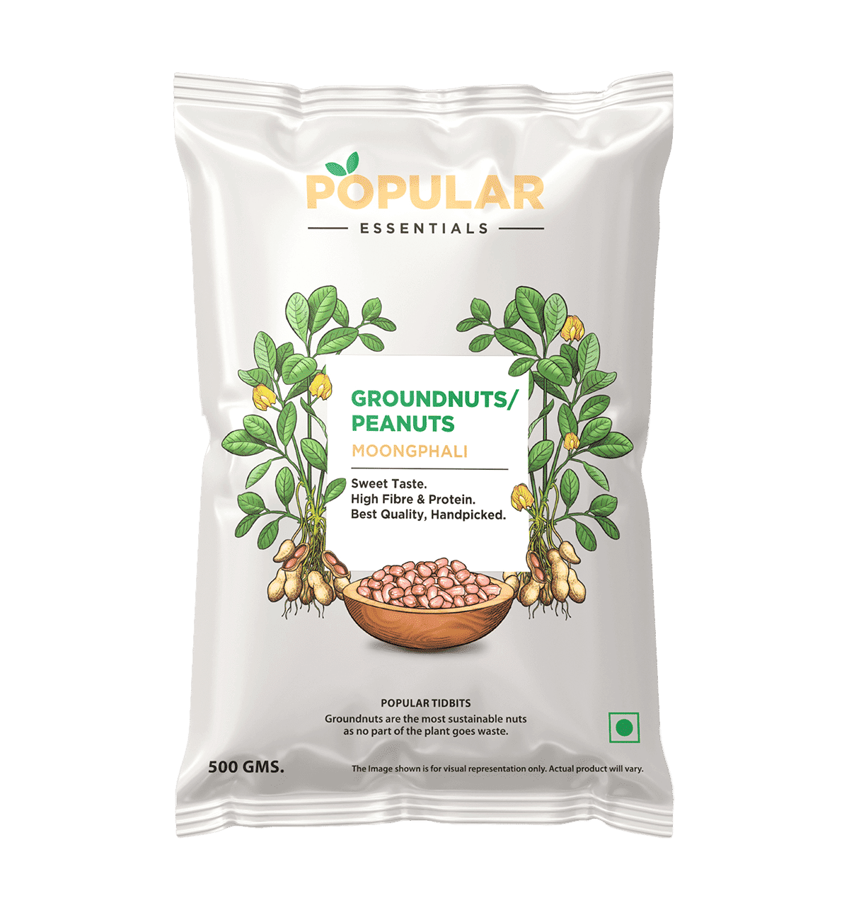 Buy Popular Essentials Groundnuts (Moongphali) Online (500 g) At Best Price