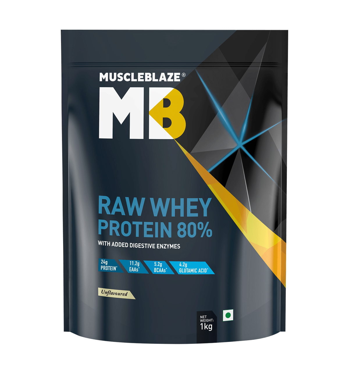 Buy Muscleblaze MuscleBlaze Raw Whey Protein Concentrate 80% ...