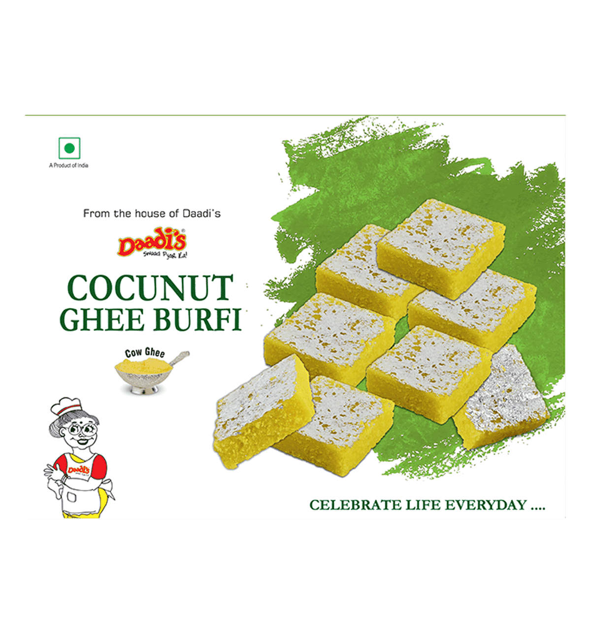 Buy Daadi's Daadi's Coconut Burfi Ghee Box 200 g Online At Rs. 160 ...