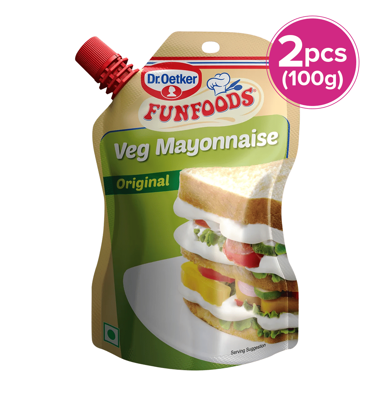 Buy Funfoods Funfoods Dr. Oetker Original Veg Mayonnaise 2 pieces Online At Rs. 98 | Instant ...