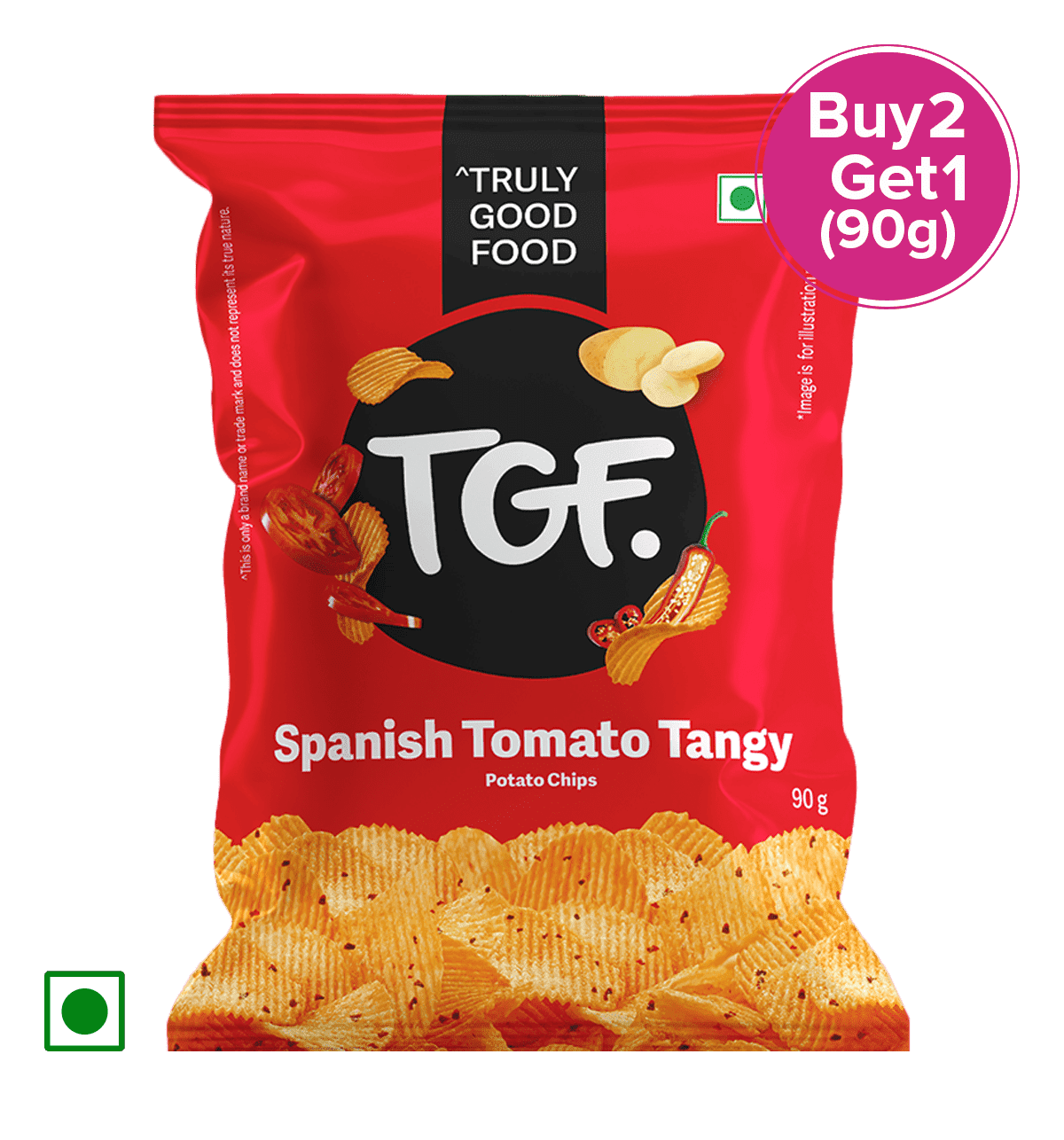 Buy TGF TGF Spanish Tomato Tangy Potato Chips 3 pieces Online At Rs ...