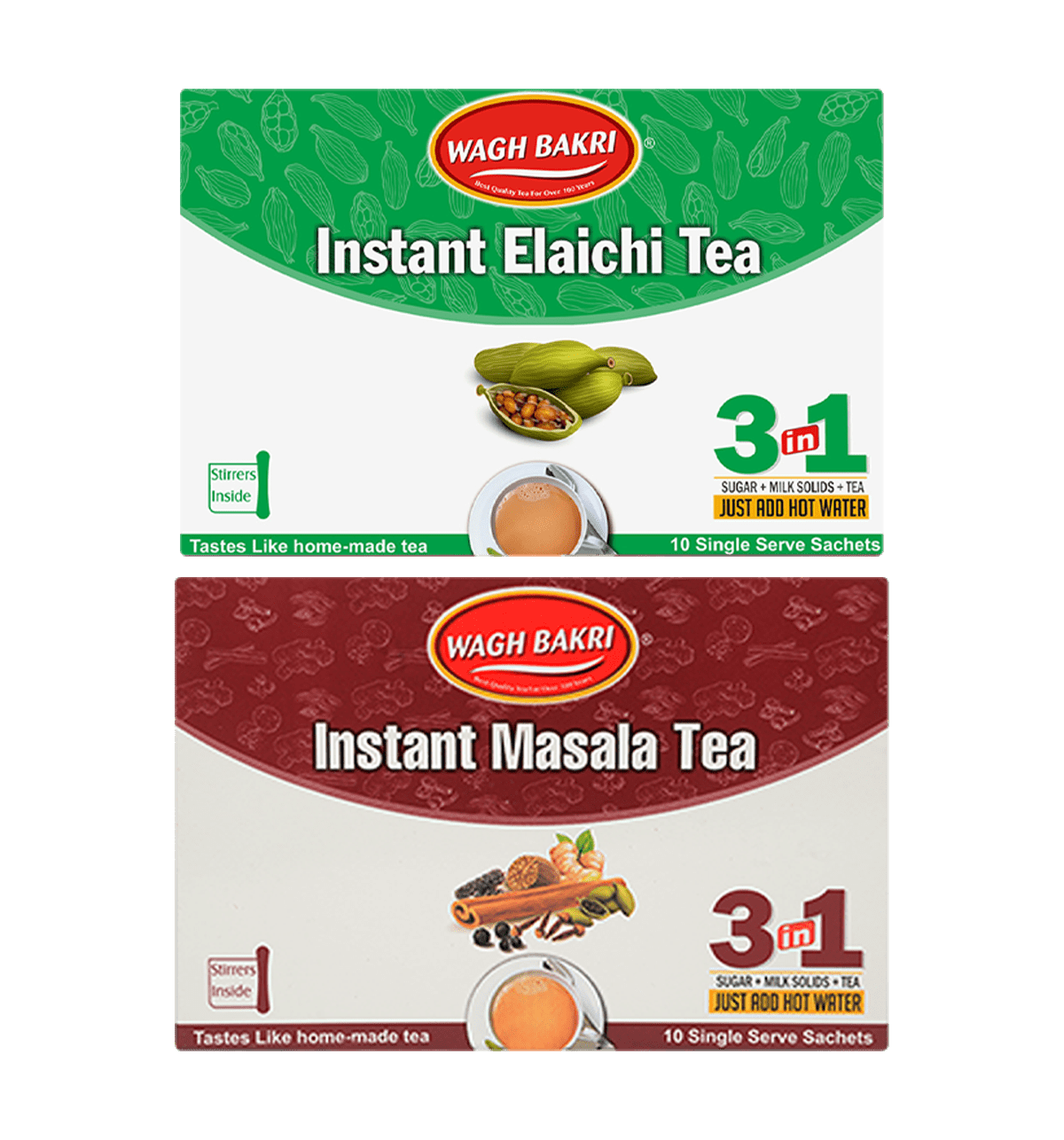 Buy Wagh Bakri Wagh Bakri Instant Elaichi Tea Premix & Masala Tea ...