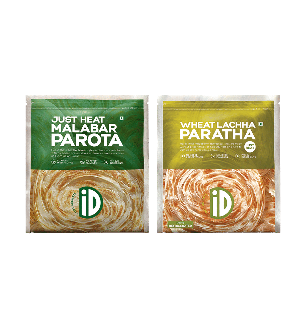 Buy iD Malabar Parota and Wheat Lachha Paratha Combo 1 combo Online At ...