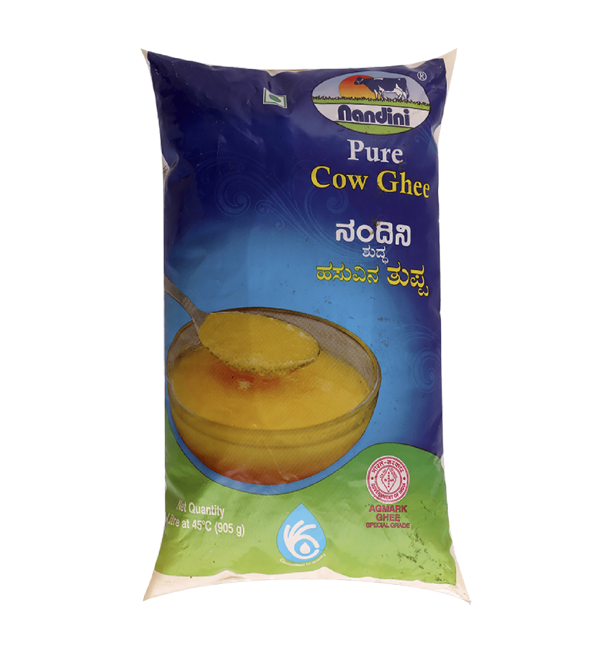 Buy Nandini Nandini Pure Cow Ghee Pouch 1 L Online At Rs. 630 | Instant ...