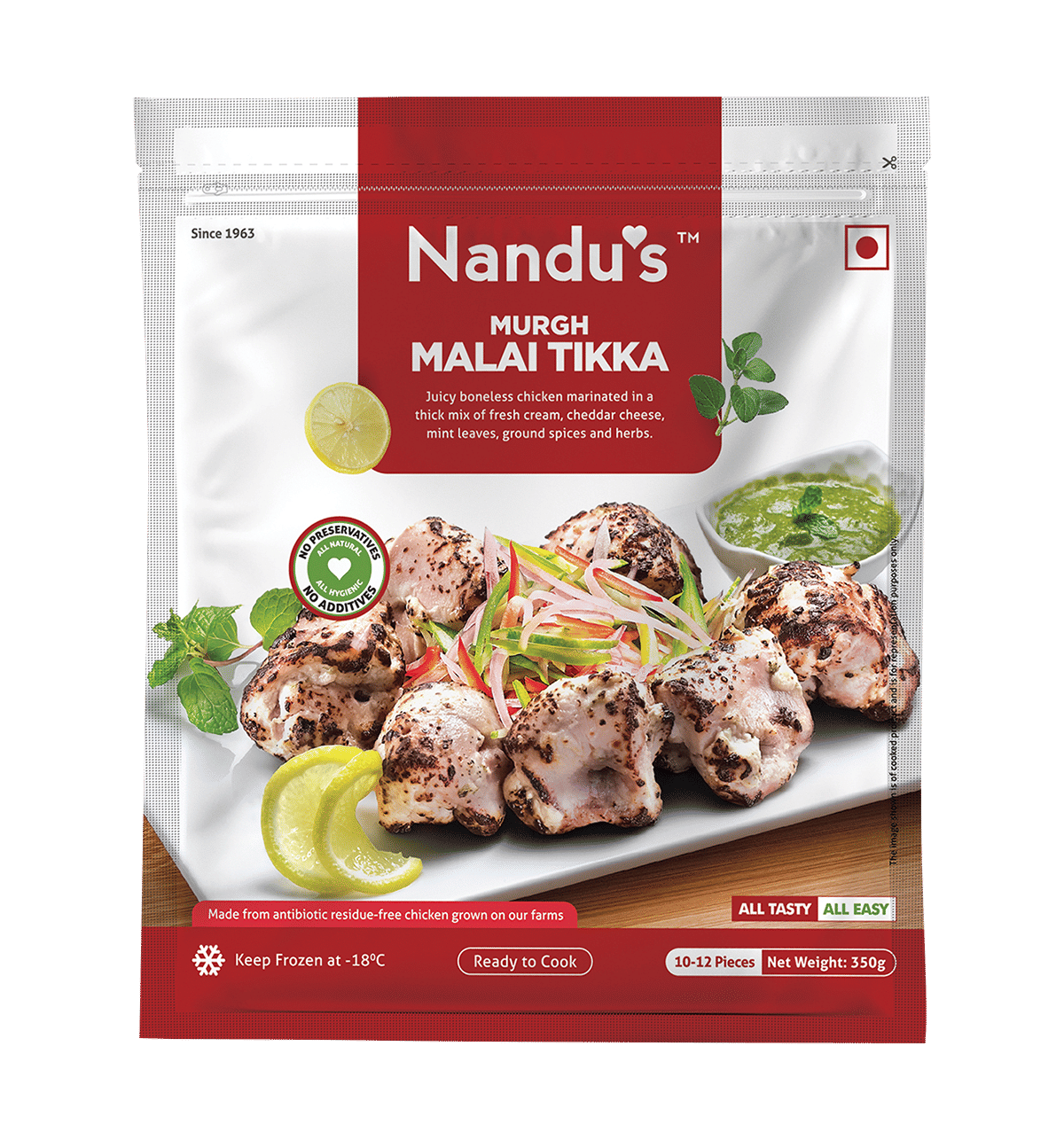 Buy Nandus Nandus Murgh Malai Tikka 350 g Online At Rs. 270 | Instant ...
