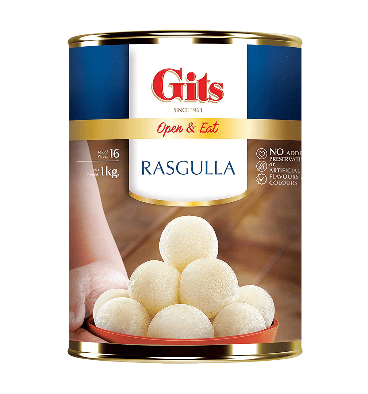 Buy Gits Gits Open & Eat Rasgulla Tin 1 kg Online At Rs. 255 | Instant ...