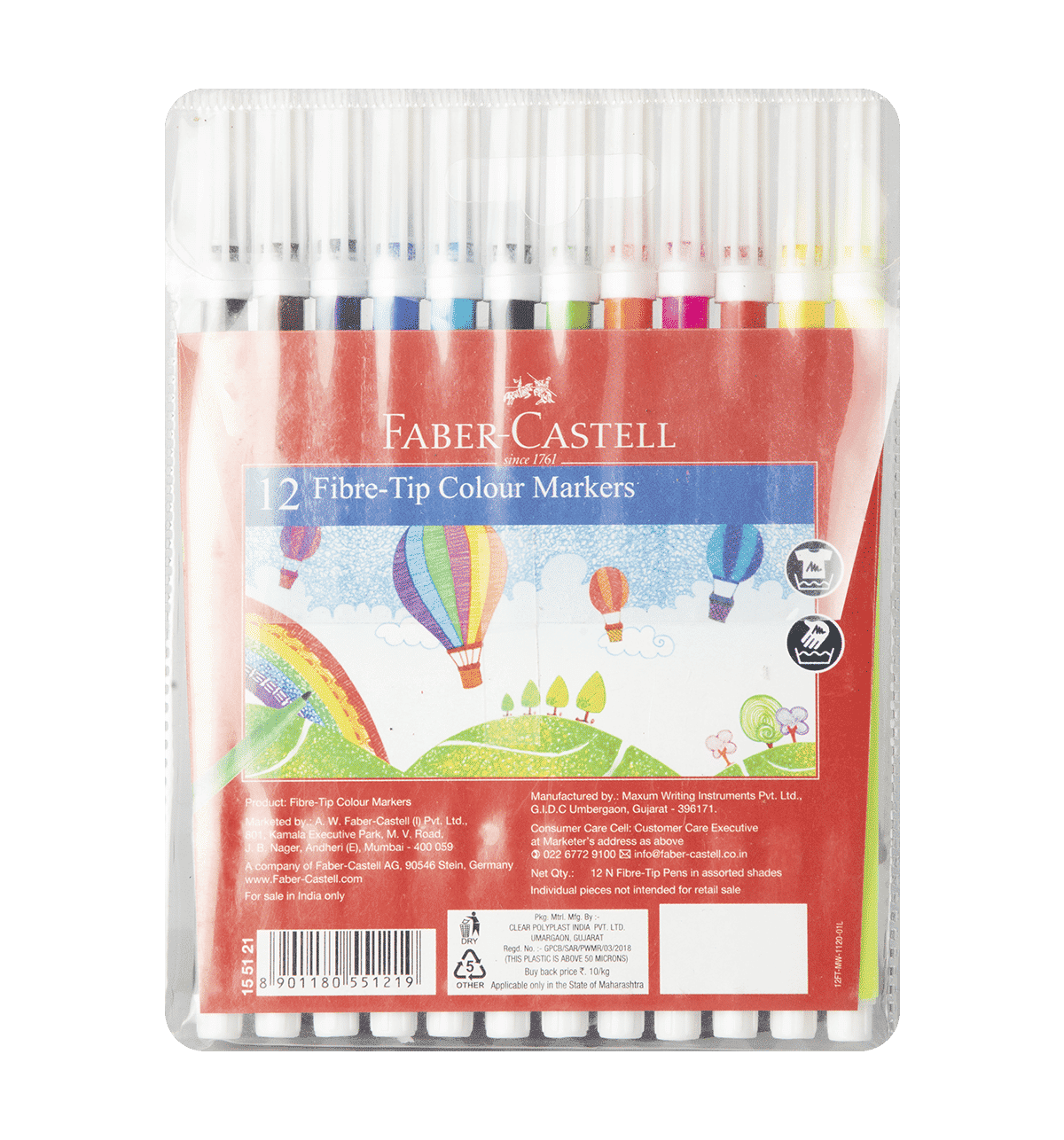 Buy Faber-Castell Faber-Castell Sketch Pens 12 Pieces 1 pack Online At ...