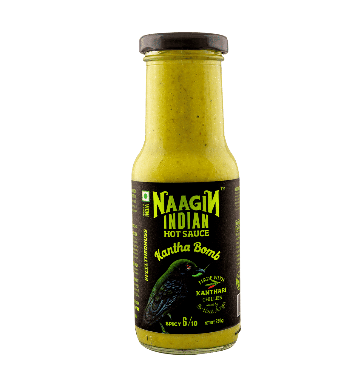 Buy Naagin Naagin Indian Hot Sauce Kantha Bomb - Spicy Green Chilli Sauce 230 g Online At Rs ...