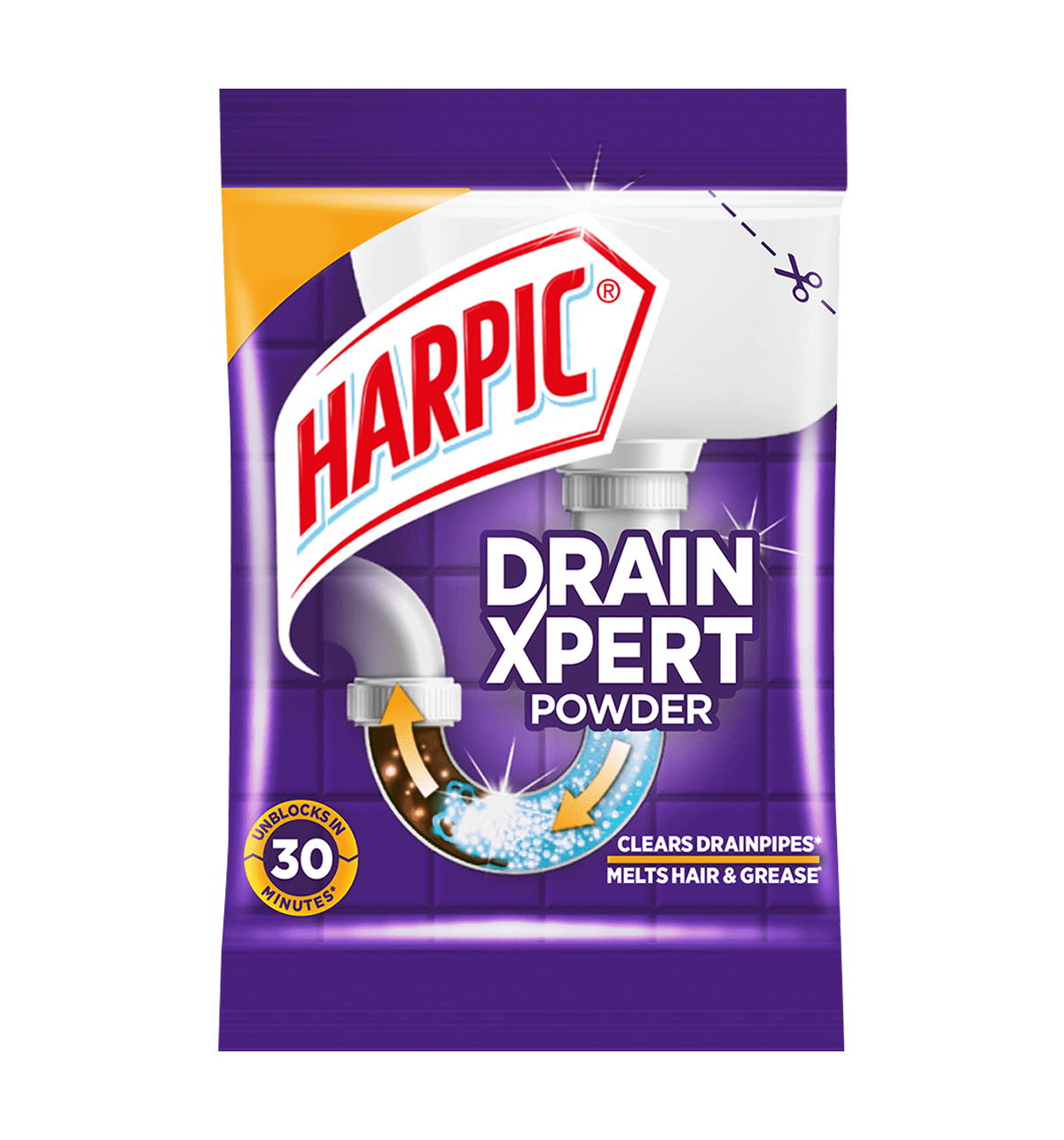 Buy Harpic Harpic Drain Xpert Drain Cleaning Powder 4 pieces Online At ...