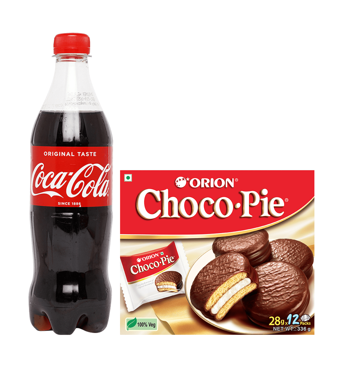 Buy Orion Choco Pie And Coke Combo 1 combo Online At Rs. 215 | Instant ...
