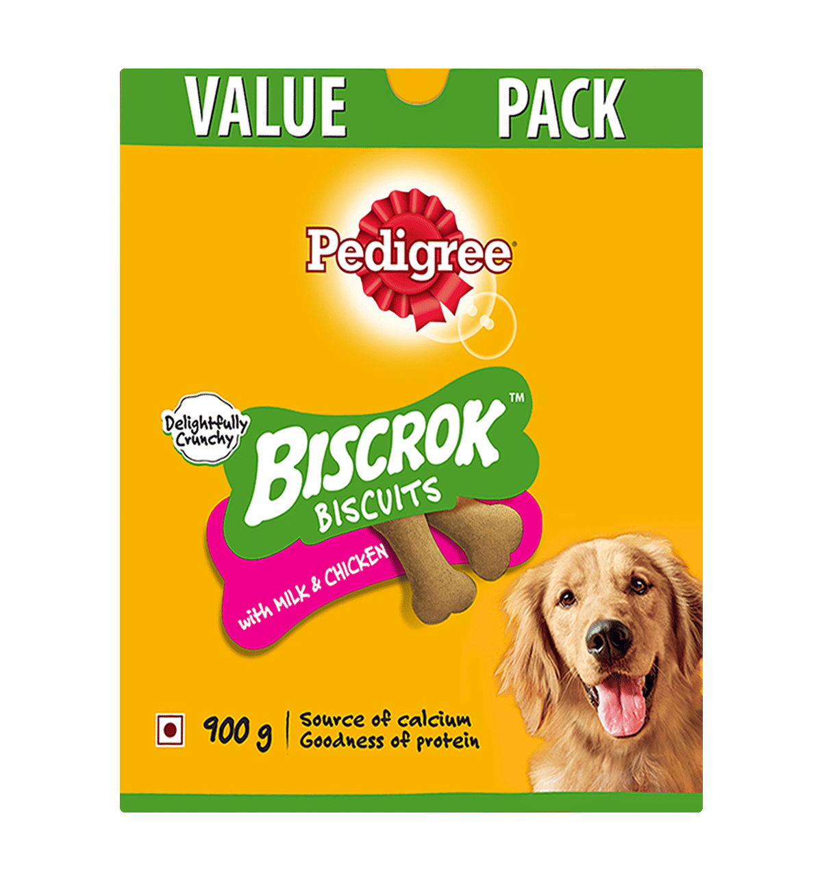 Buy Pedigree Pedigree Milk & Chicken Biscrok Biscuits 900 Gm Dog Treats ...