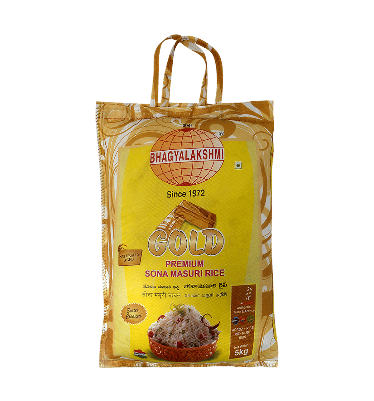 Buy Bhagyalakshmi Bhagyalakshmi Sona Masuri Rice - Gold Premium 10 kg ...