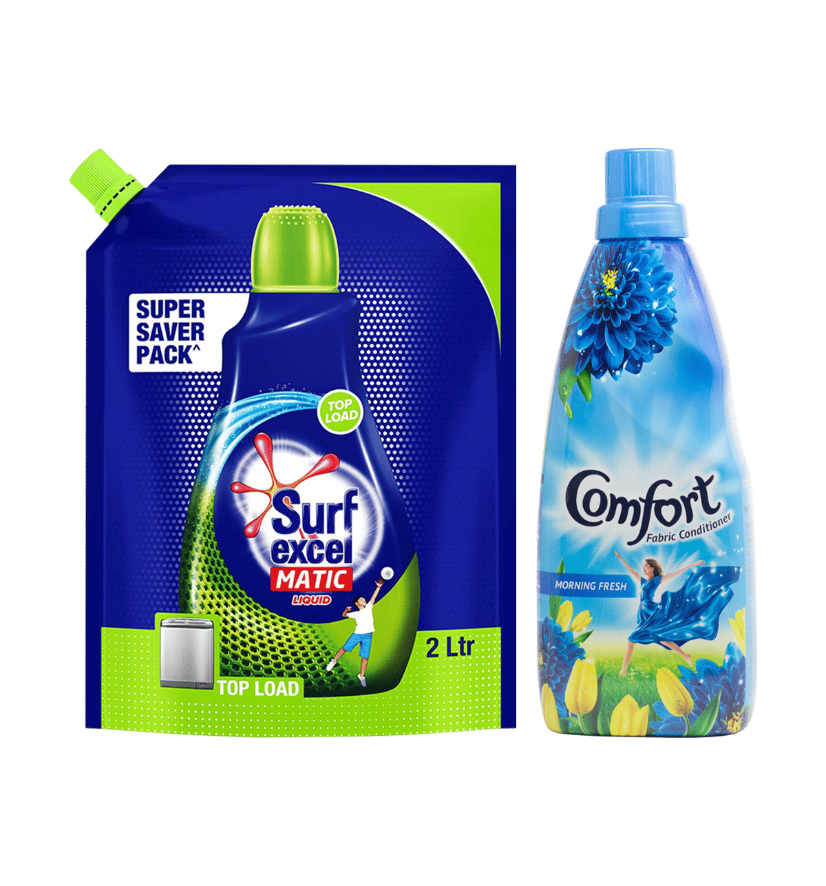 Buy Comfort After Wash Fabric Conditioner & Surf Excel Matic Liquid ...