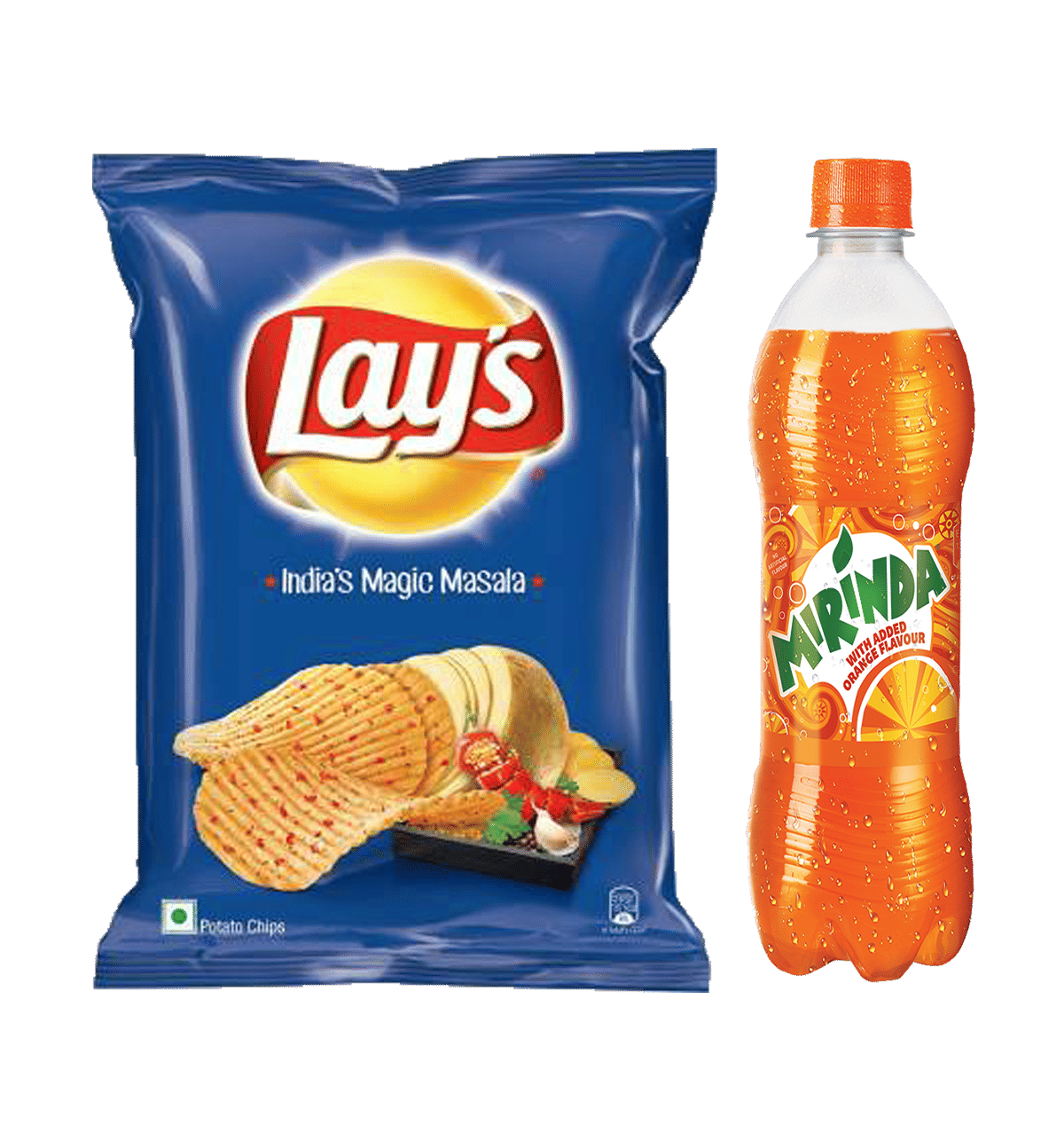 Buy Mirinda & Lay'S Magic Masala Party Combo 1 combo Online At Rs. 95 | Instant Delivery