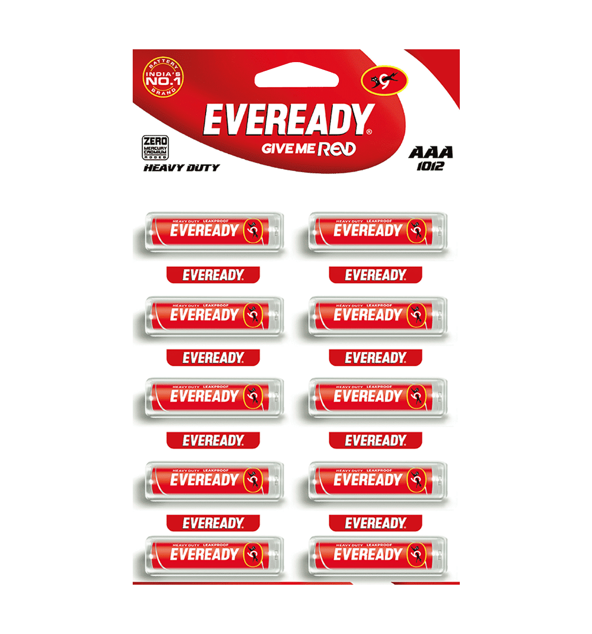 Buy Eveready Eveready Aaa AAA Battery Carbon Zinc 102, Highly Durable ...