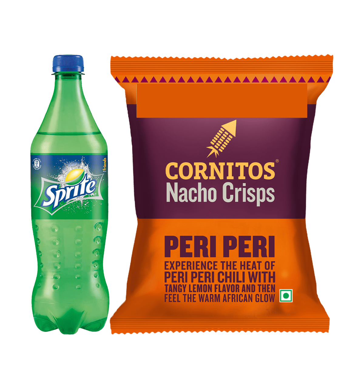Buy Sprite Pet Bottle & Cornitos Nacho Crisps Peri Peri Combo 1 combo ...