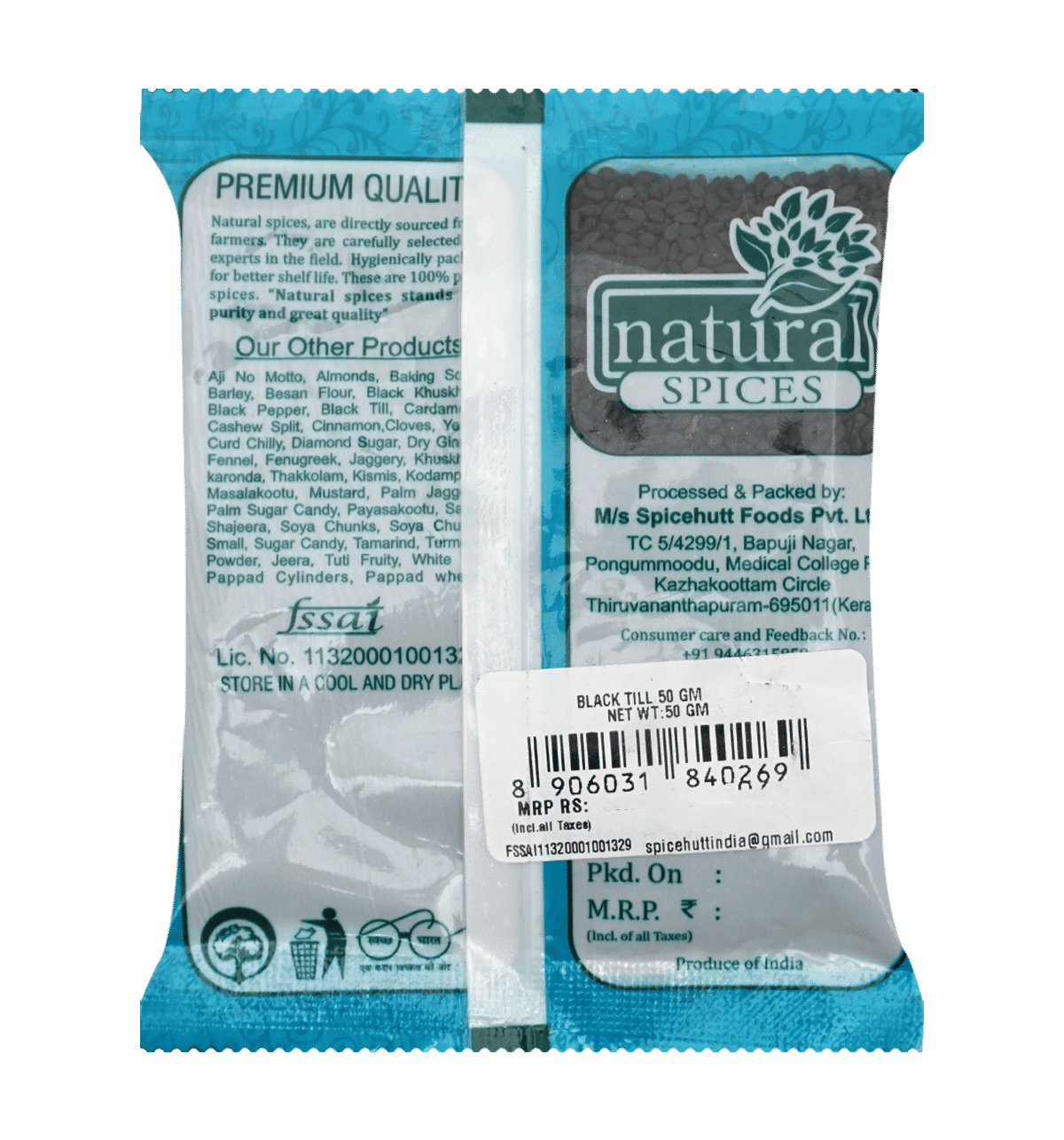 Buy Natural Spices Till - Black Sesame Online () At Best Price