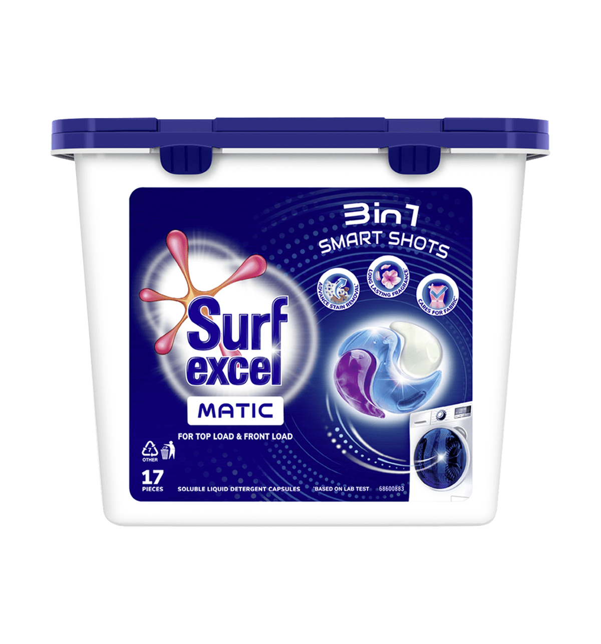 Buy Surf Excel Surf Excel 3 In 1 Smart Shots Unit Dose Liquid Detergent ...