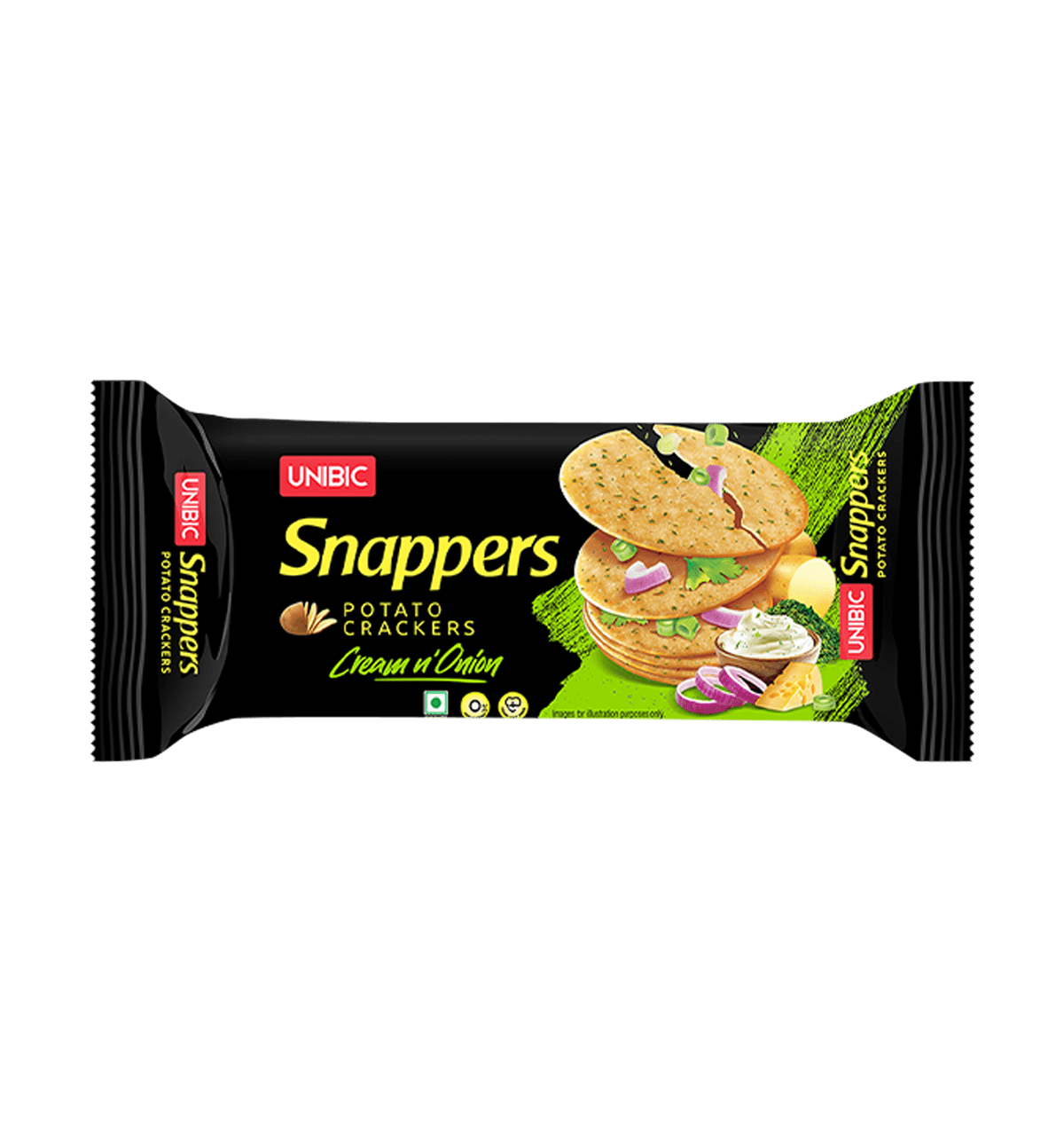Buy Unibic Unibic Snappers Potato Crackers Cream & Onion 2 pieces ...