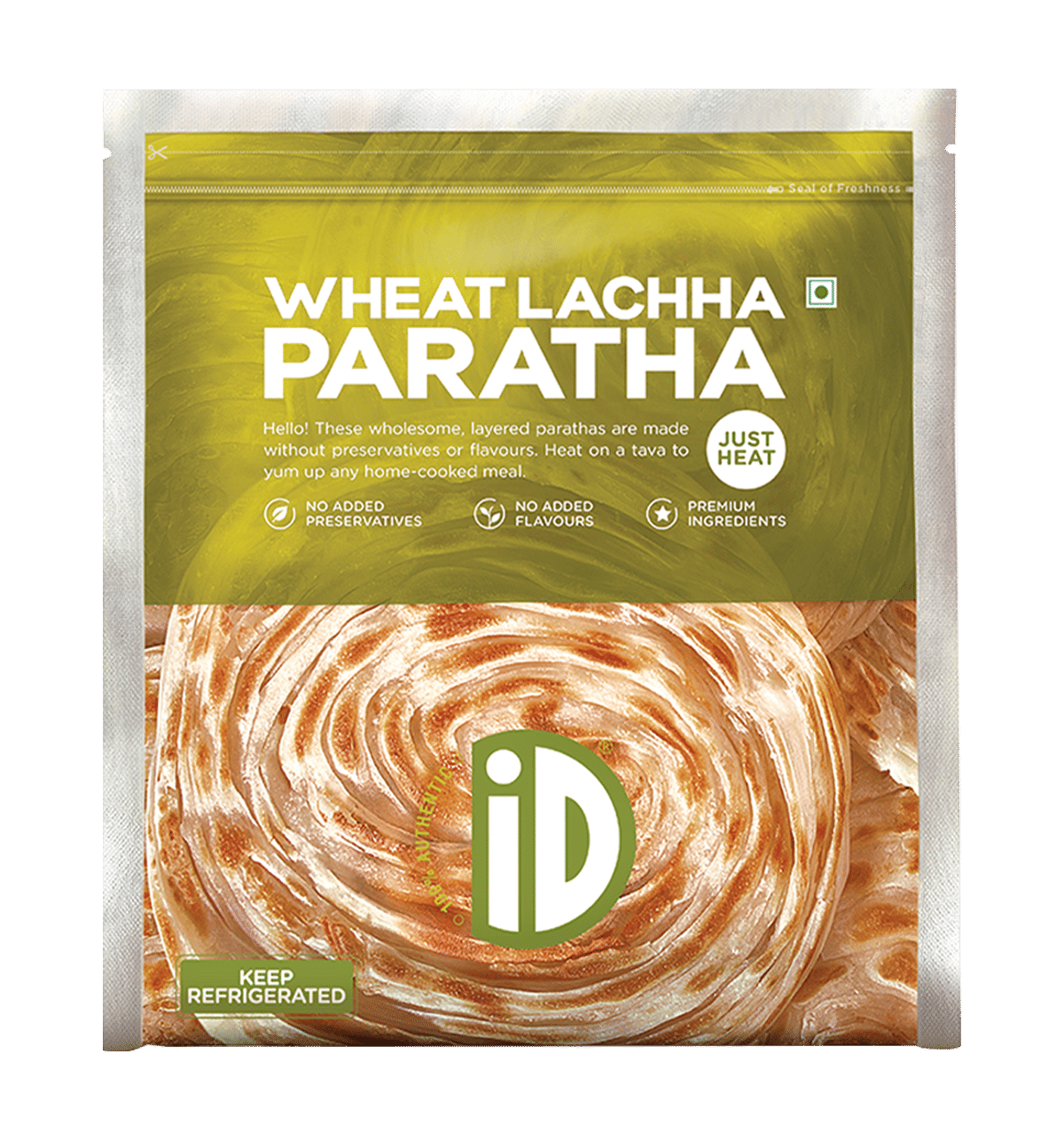 Buy iD Fresh iD Fresh Wheat Lachha Paratha 4 pieces Online At Rs. 396 ...